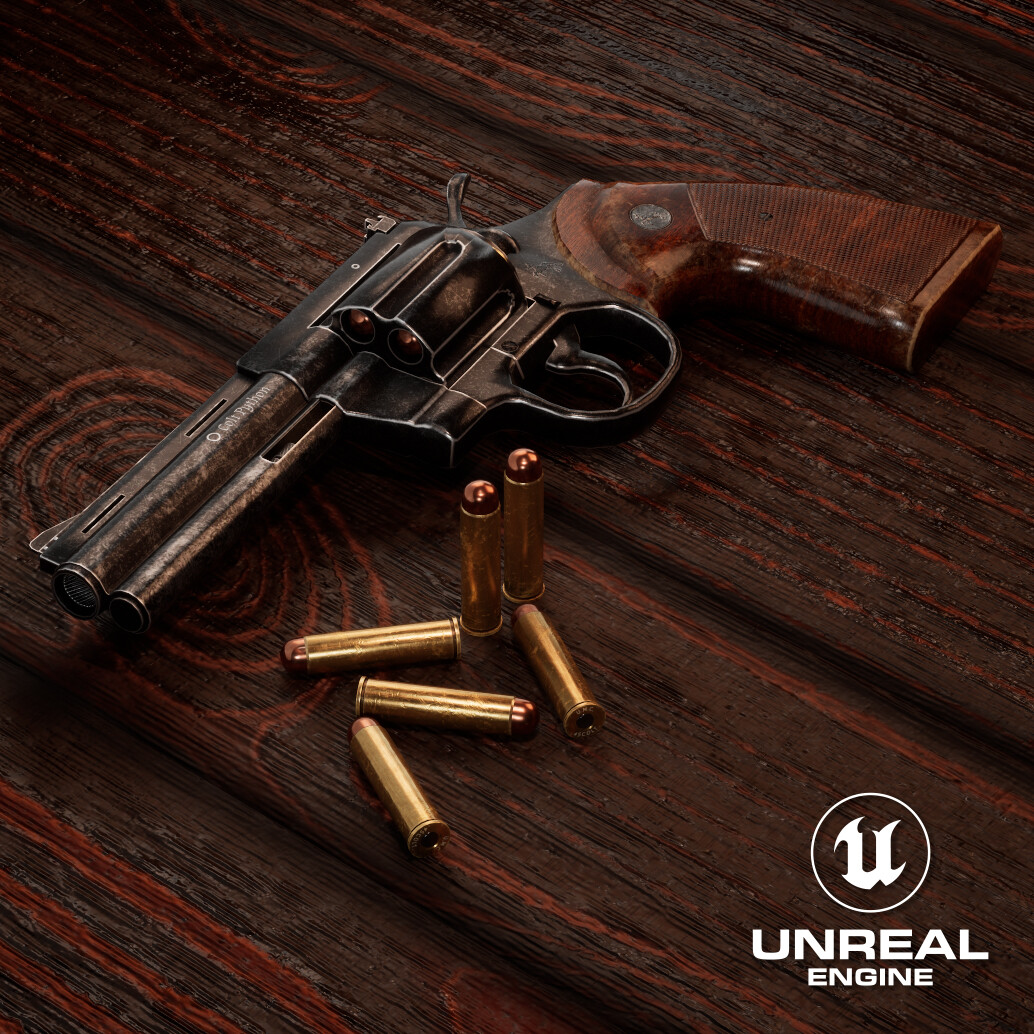 ArtStation - Pistol : Colt Python