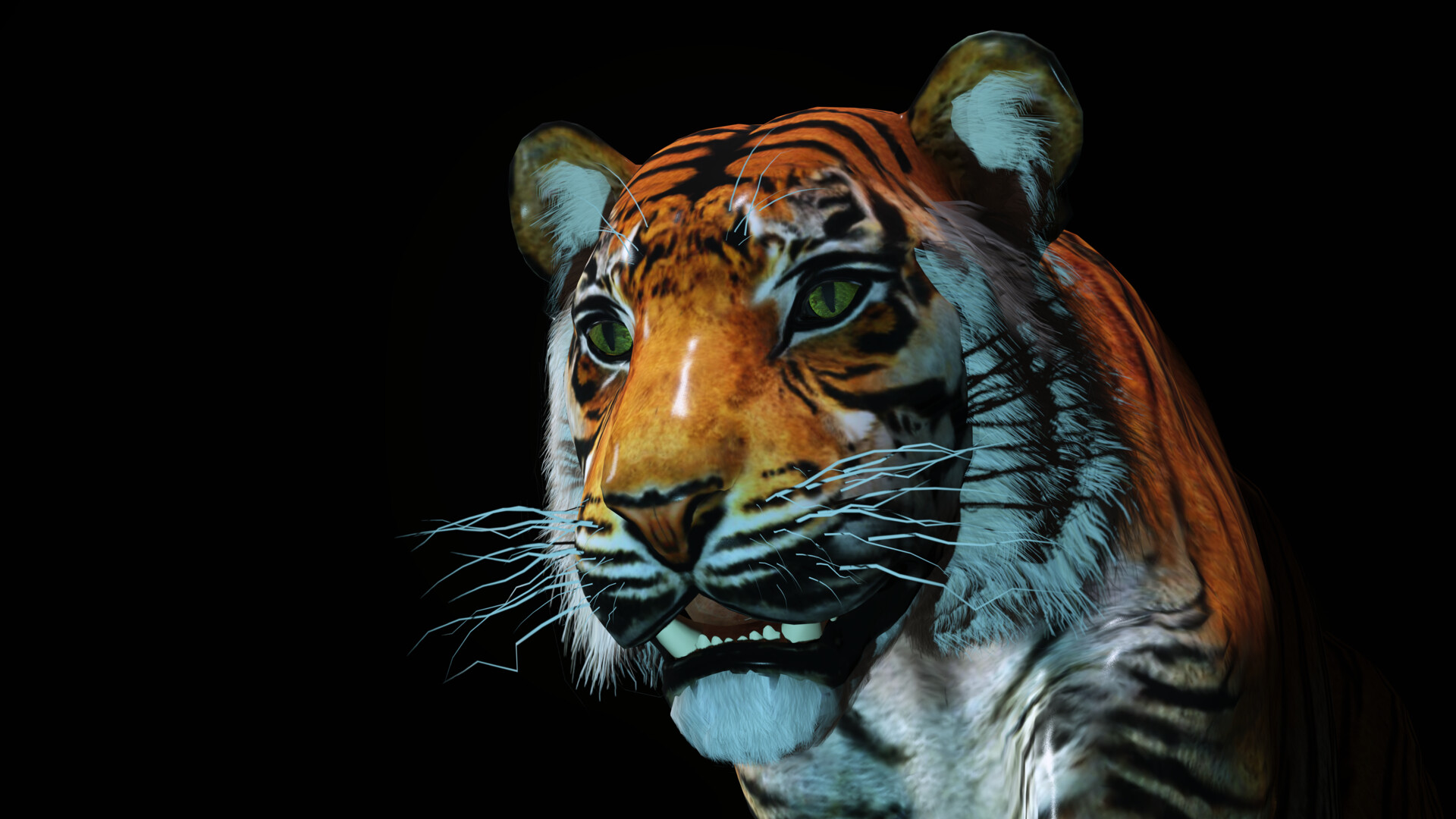 ArtStation - Tiger Rig & Animation | Realistic Quadruped Motion in Maya