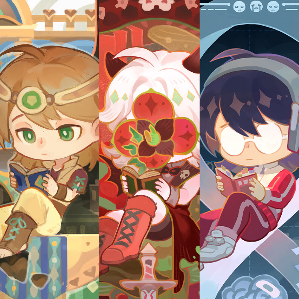 ArtStation - read book in everywhere