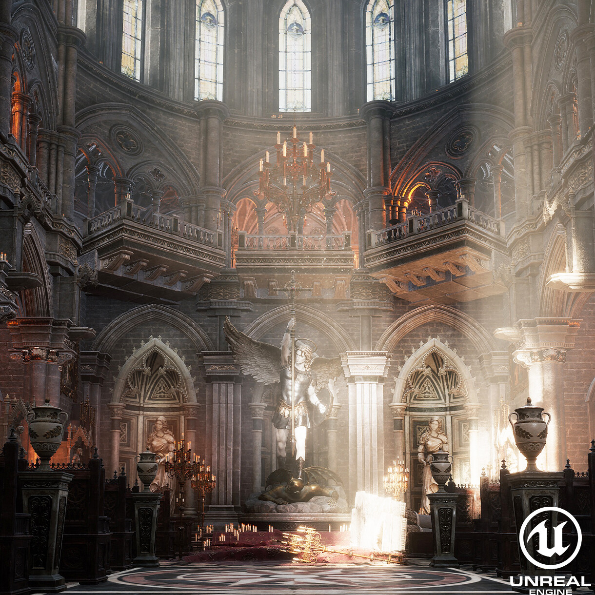 ArtStation - Dark souls fanart - The Cathedral of Anor Londo(Day ver.)