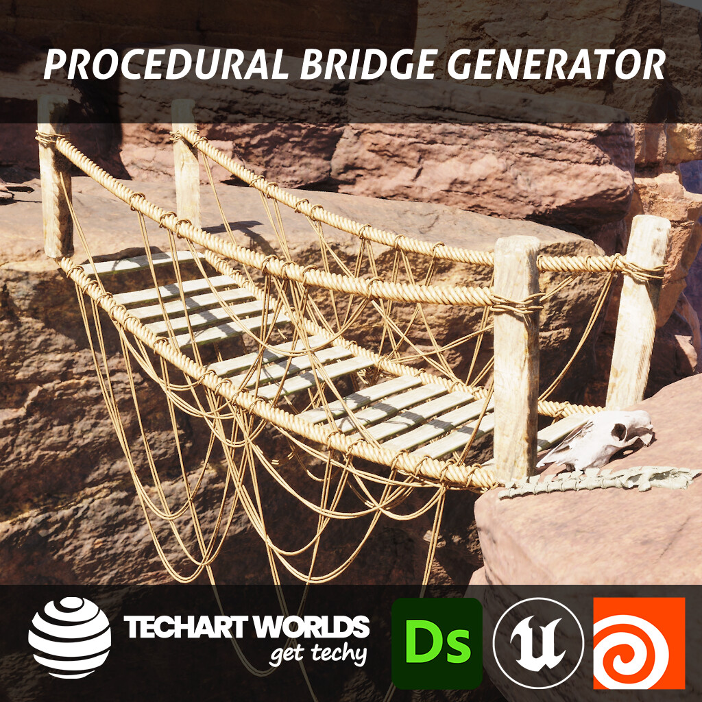 ArtStation - Procedural Bridge Generator in Unreal Engine 5