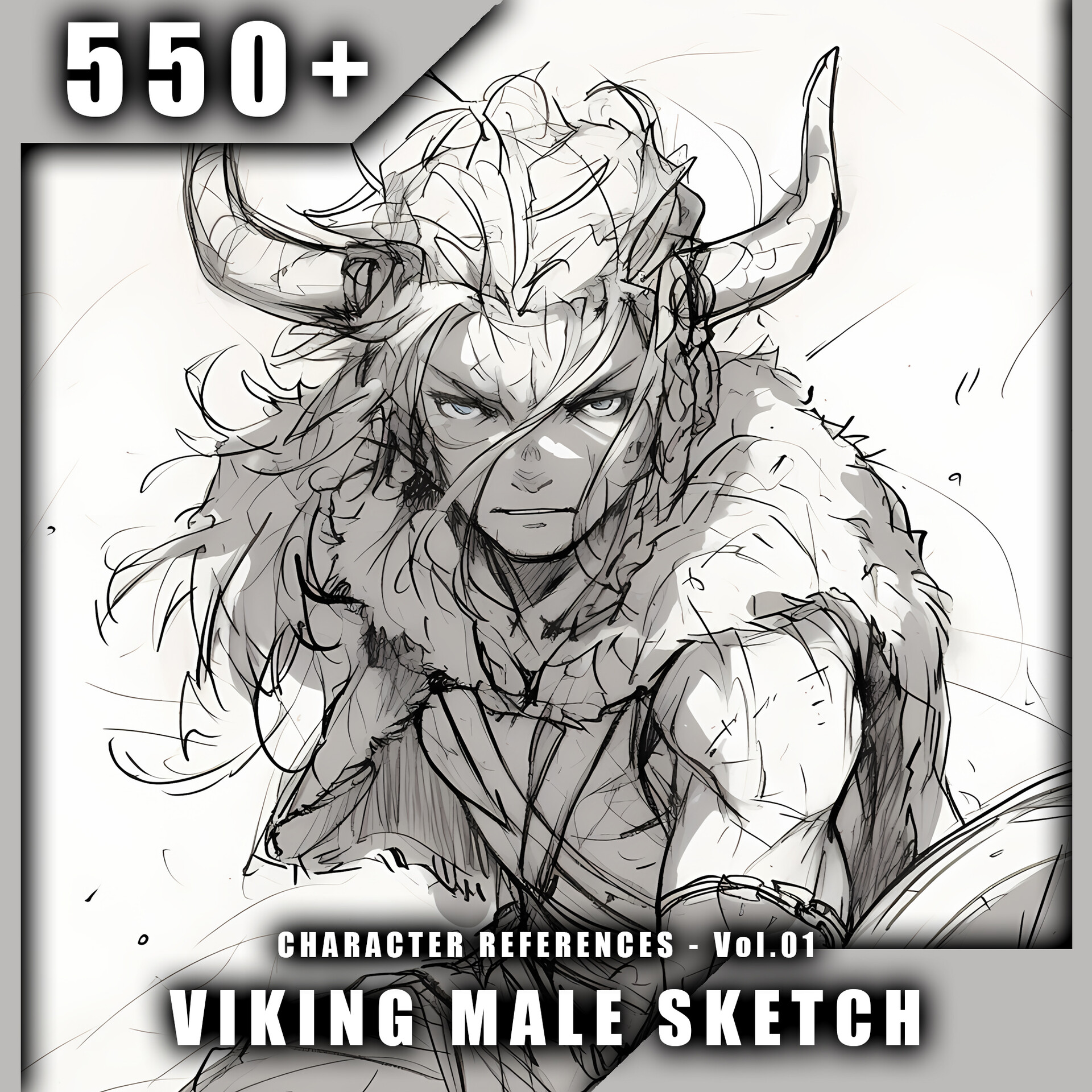 ArtStation - 550+ Viking Male Sketch - Character References Vol.01