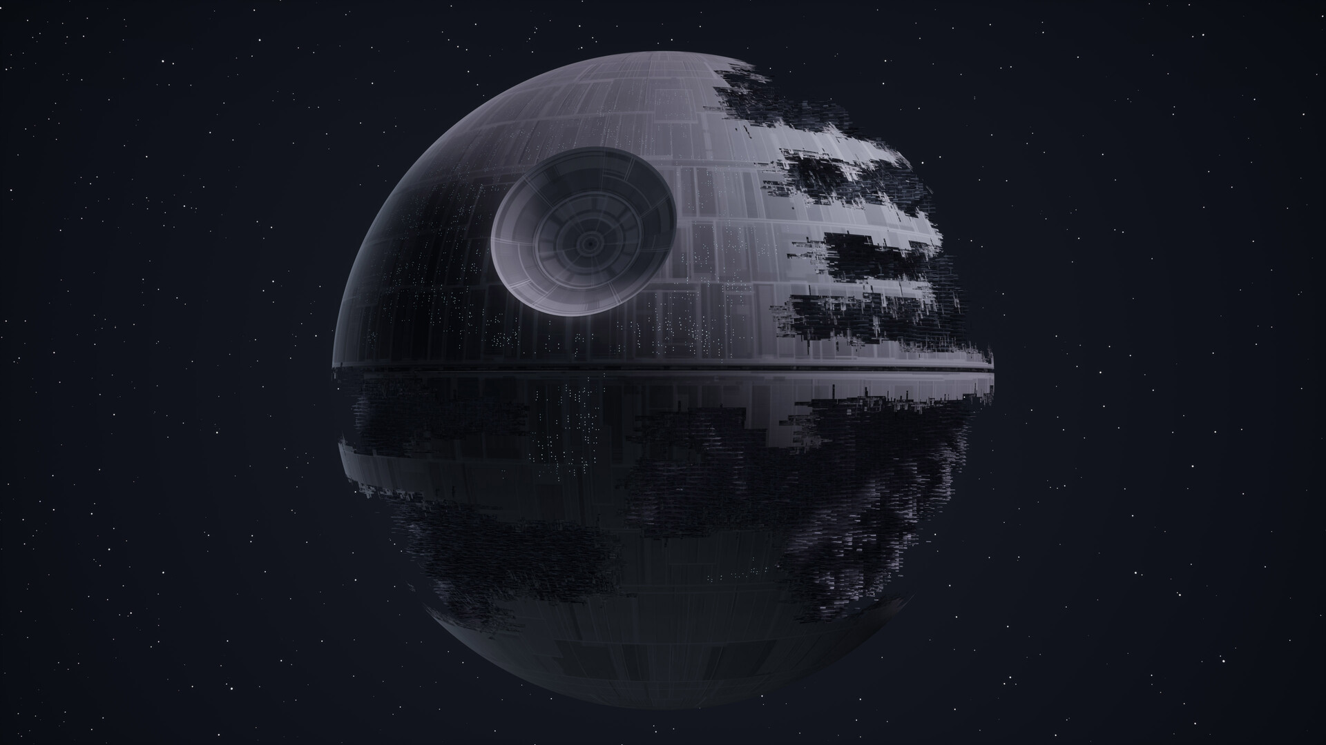 Isaac Oster - Procedural Death Star - Unreal 5.5 with PCG and HLSL