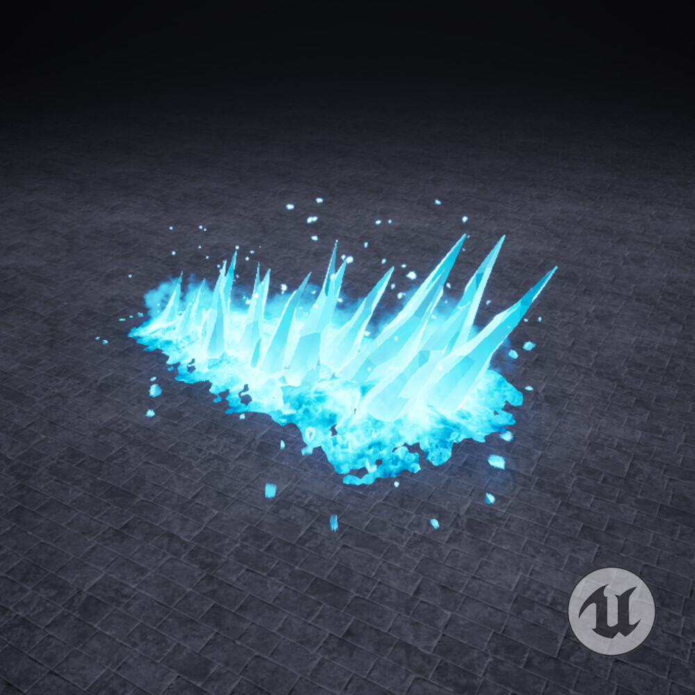 ArtStation - Stylized VFX Ice Spikes - Unreal Engine 5