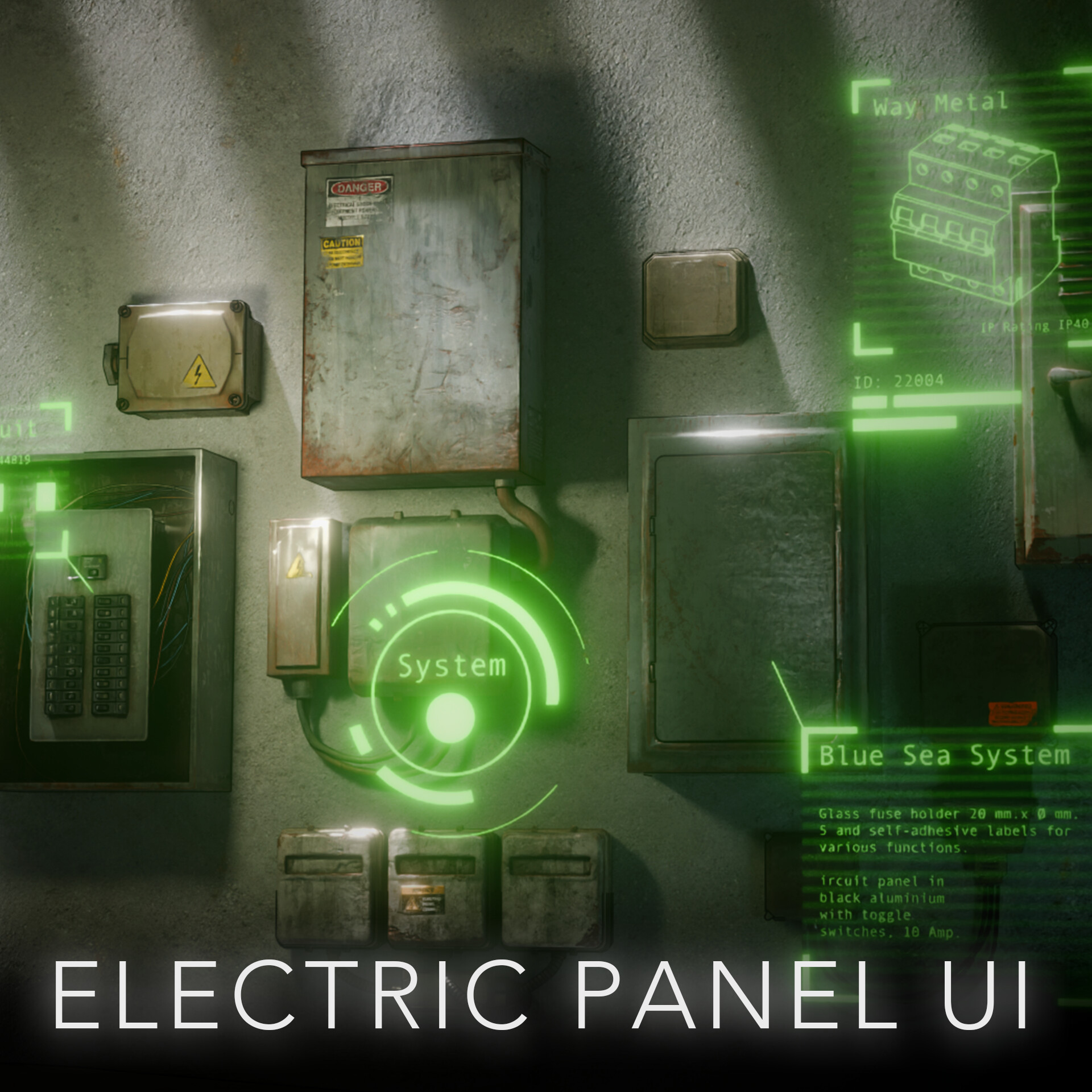 ArtStation - Electric Panel UI