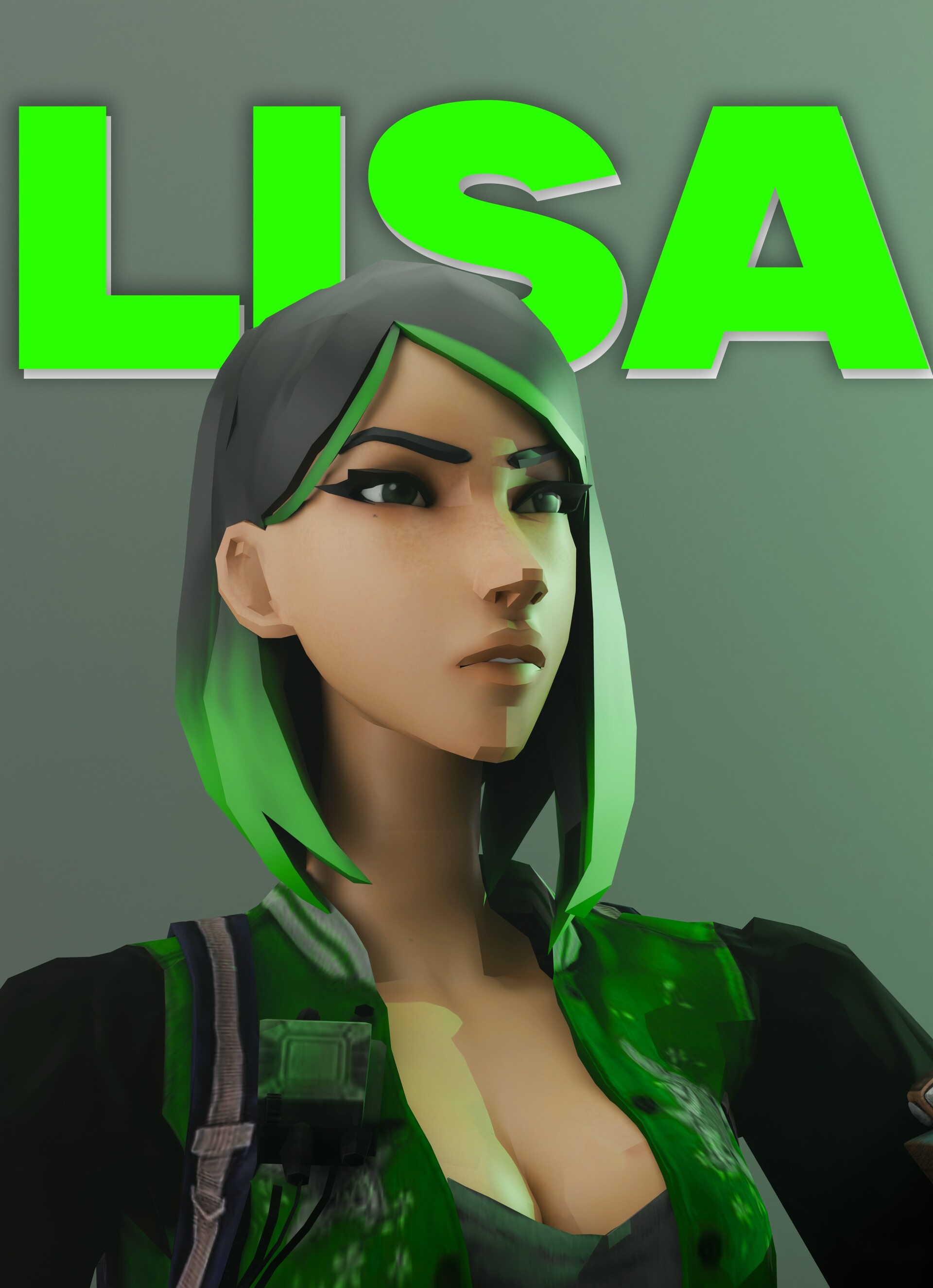 ArtStation - Lisa – Stylized Warrior | Game-Ready 3D Character