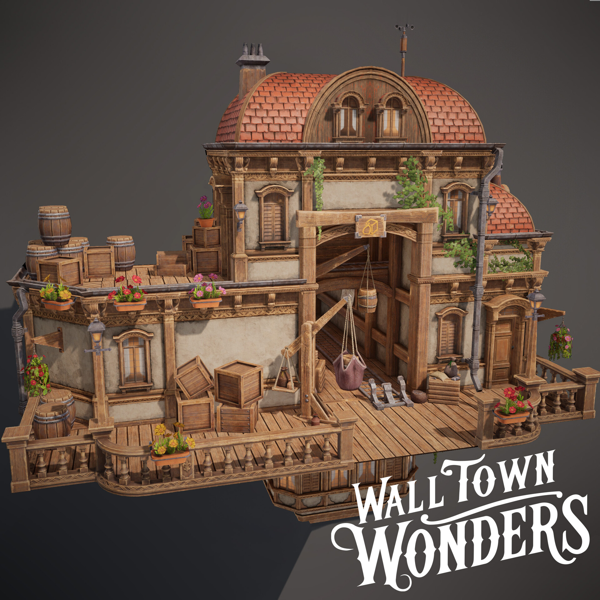 ArtStation - Wall Town Wonders Overview