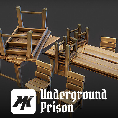 ArtStation - STYL - Underground Prison | Tables & Chairs