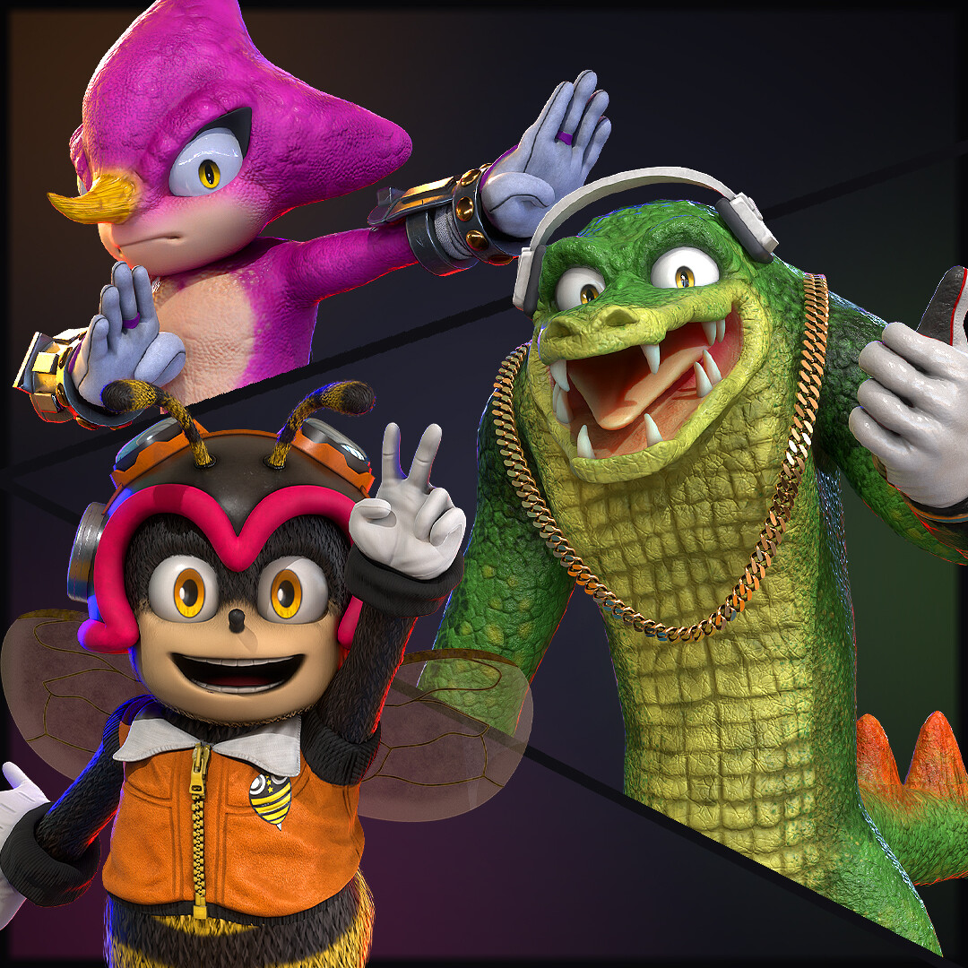 ArtStation - Team Chaotix from Sonic Fanart