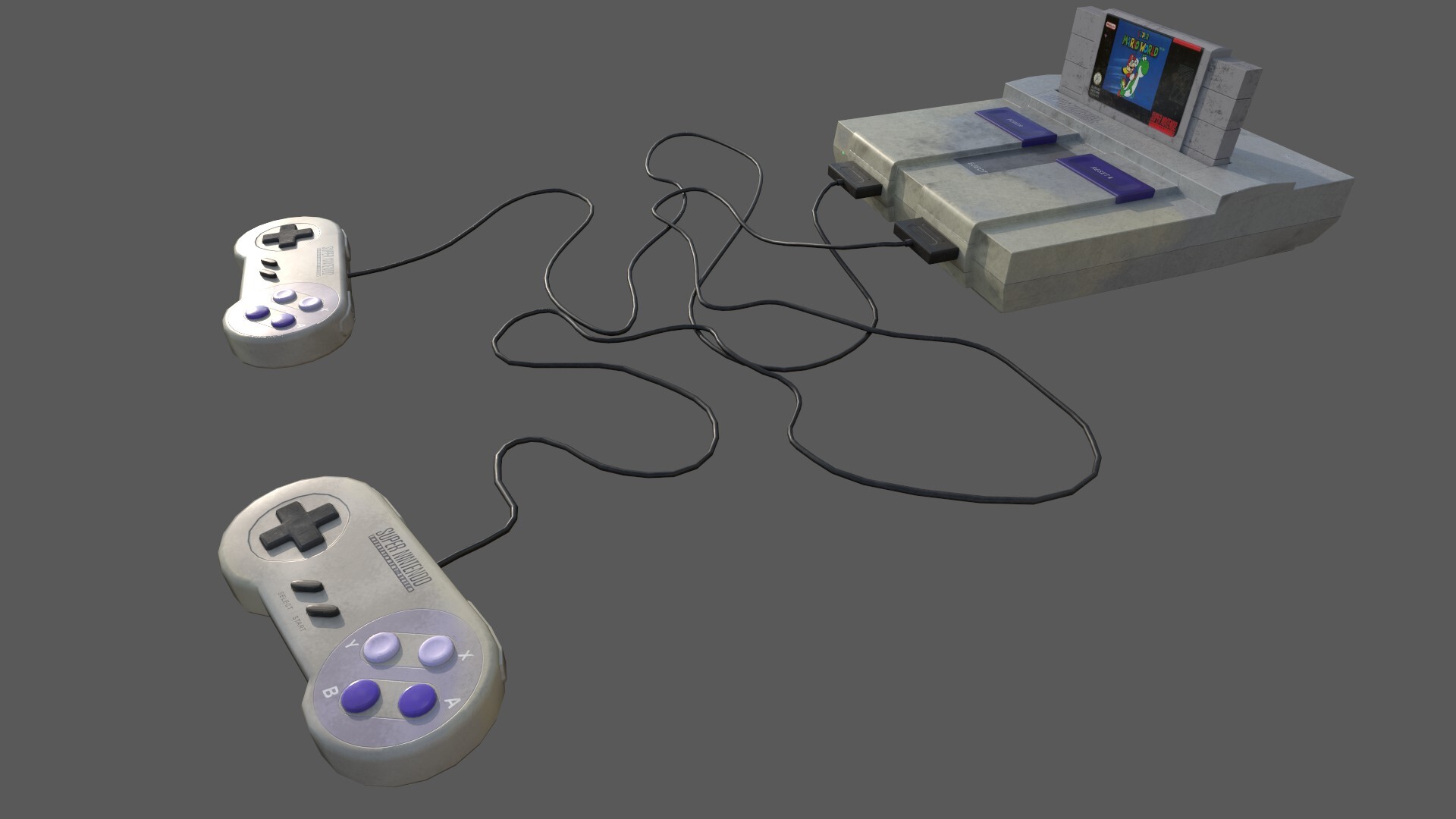 ArtStation - Super Nintendo Entertainment System (Textured)