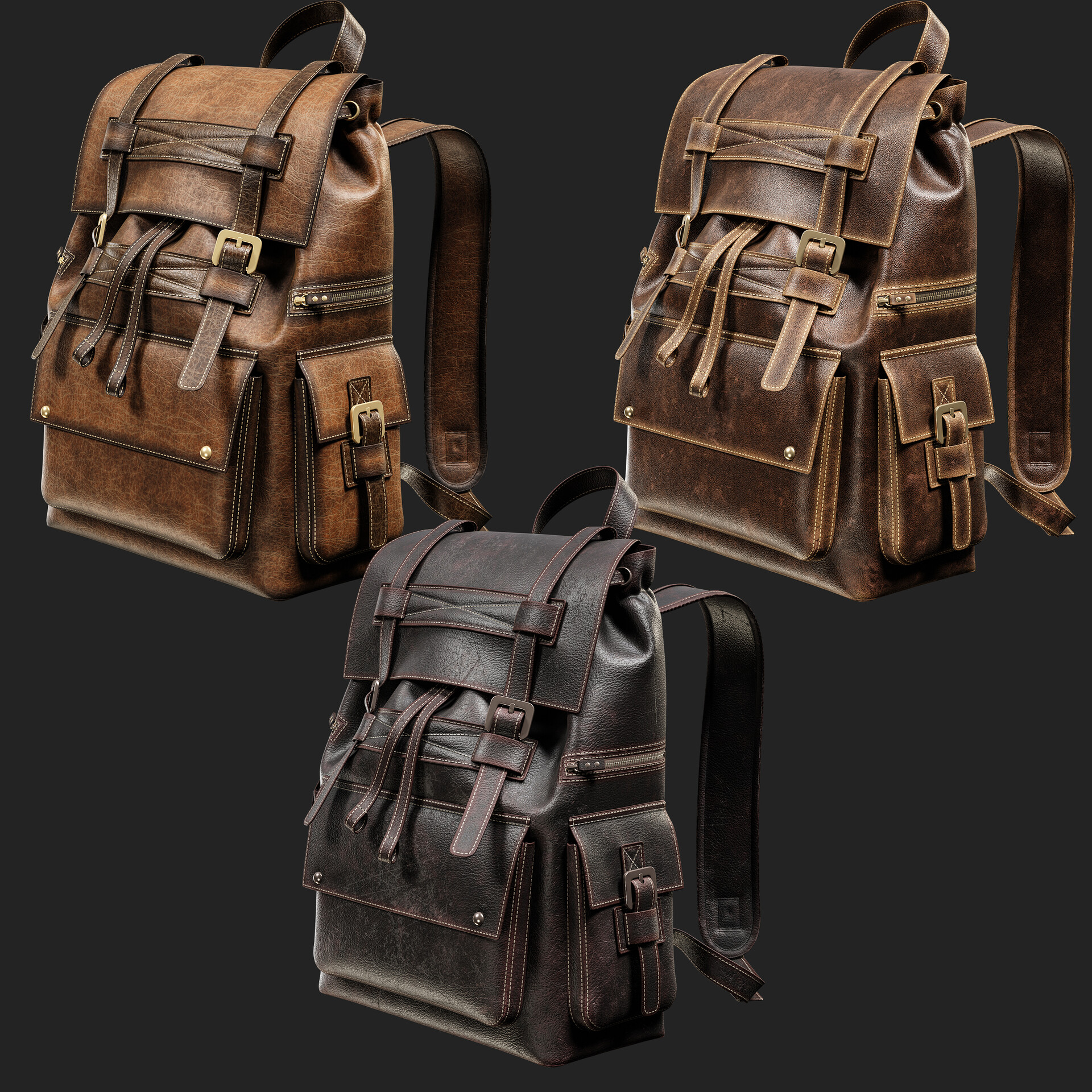 ArtStation - Backpack-MD/Clo3d +3 Smart Material + 4K Textures + OBJ ...
