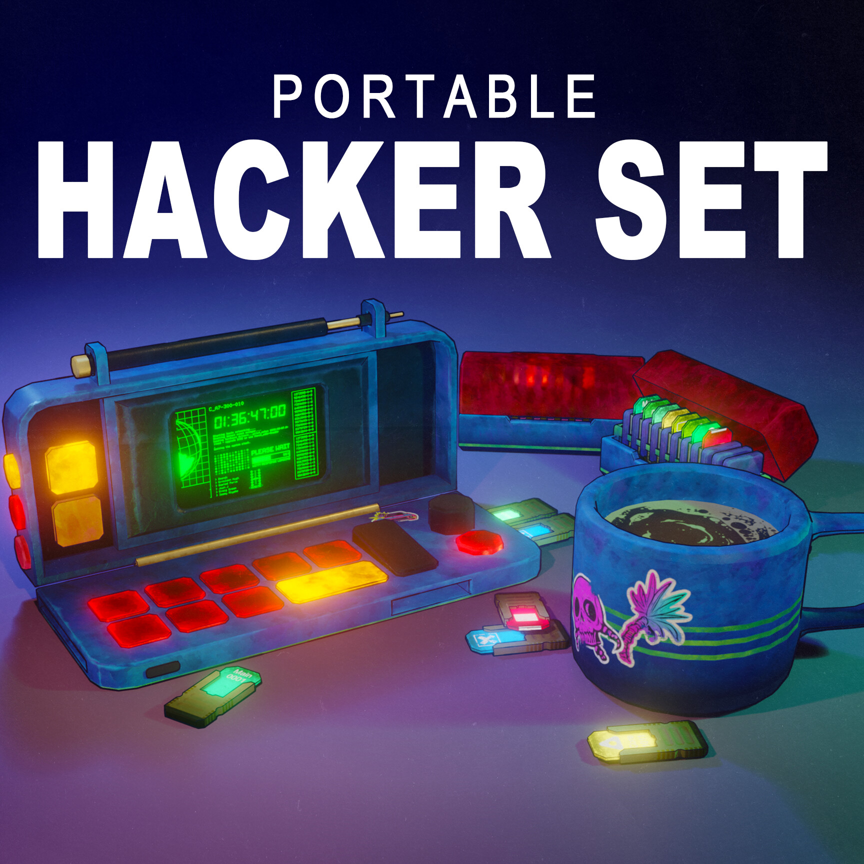 ArtStation - Game asset hacker set