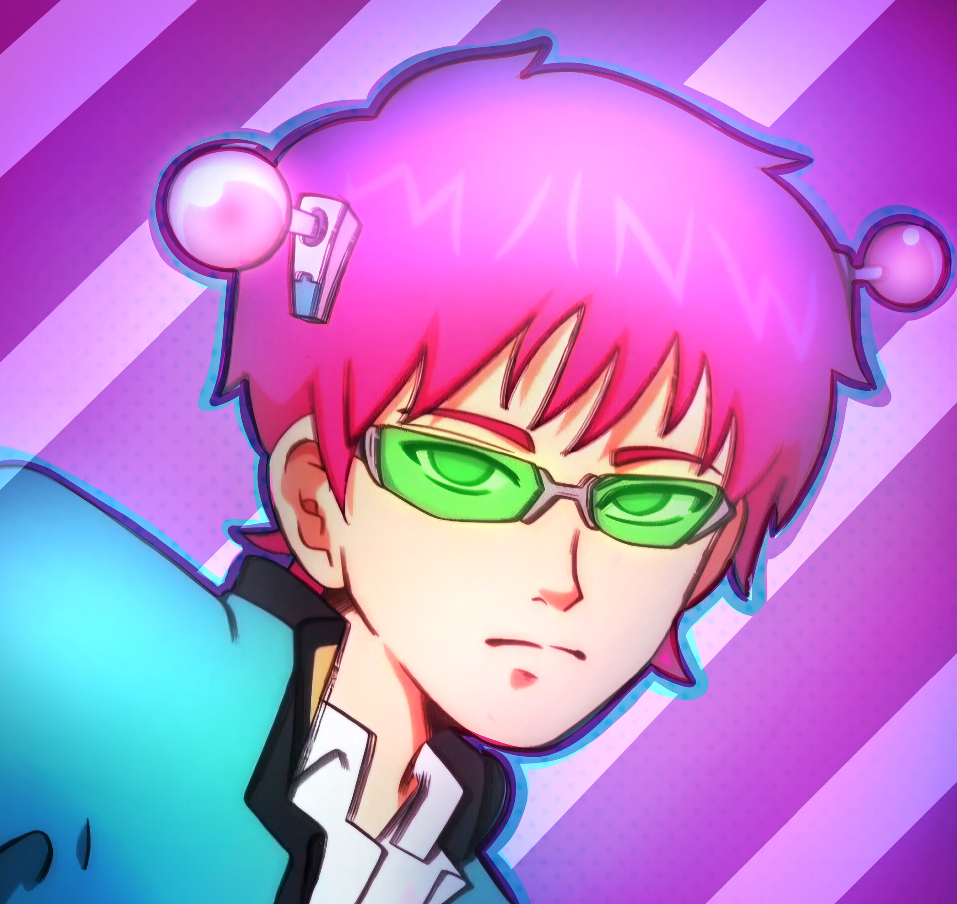 ArtStation - Saiki Psychic Attack