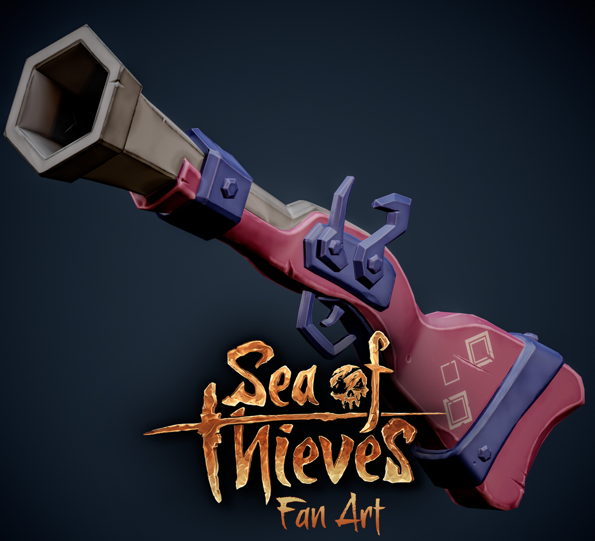ArtStation - Sea of Thieves - Stylized Gun