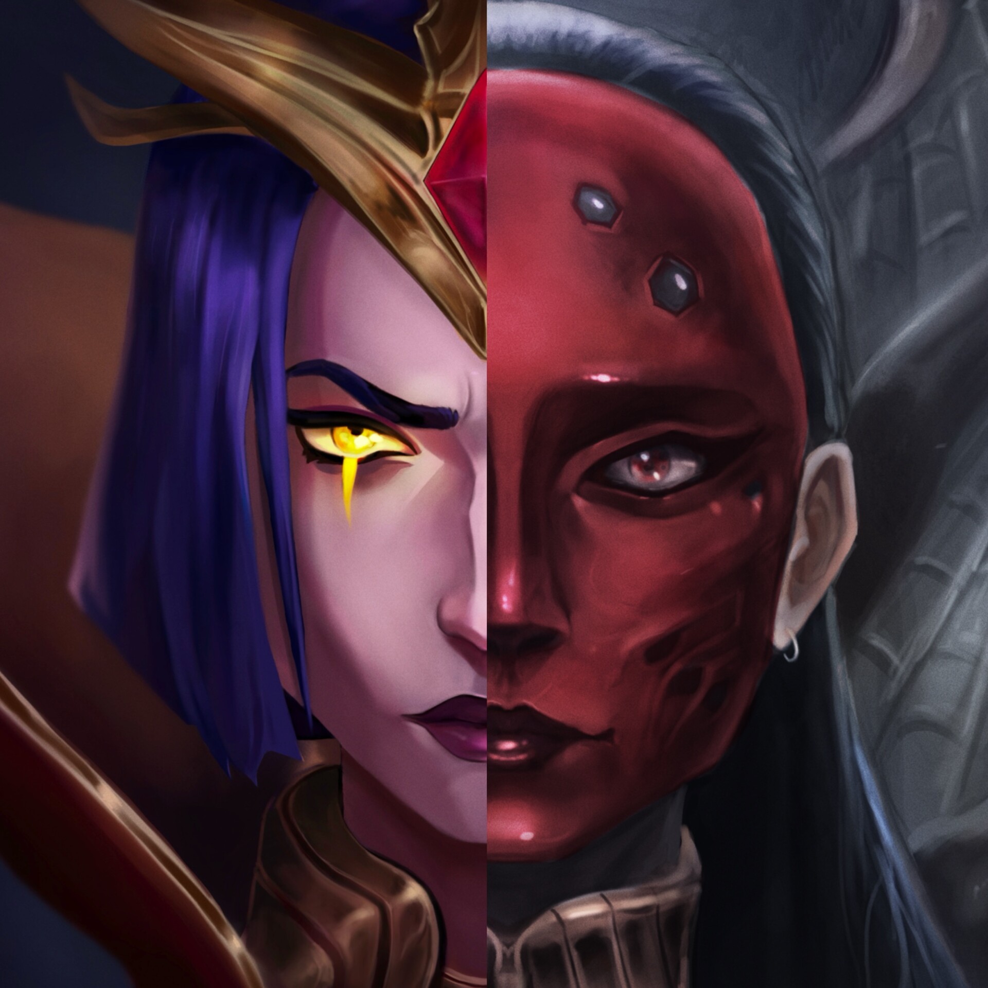 ArtStation - Black Rose Elise and Leblanc Fanart