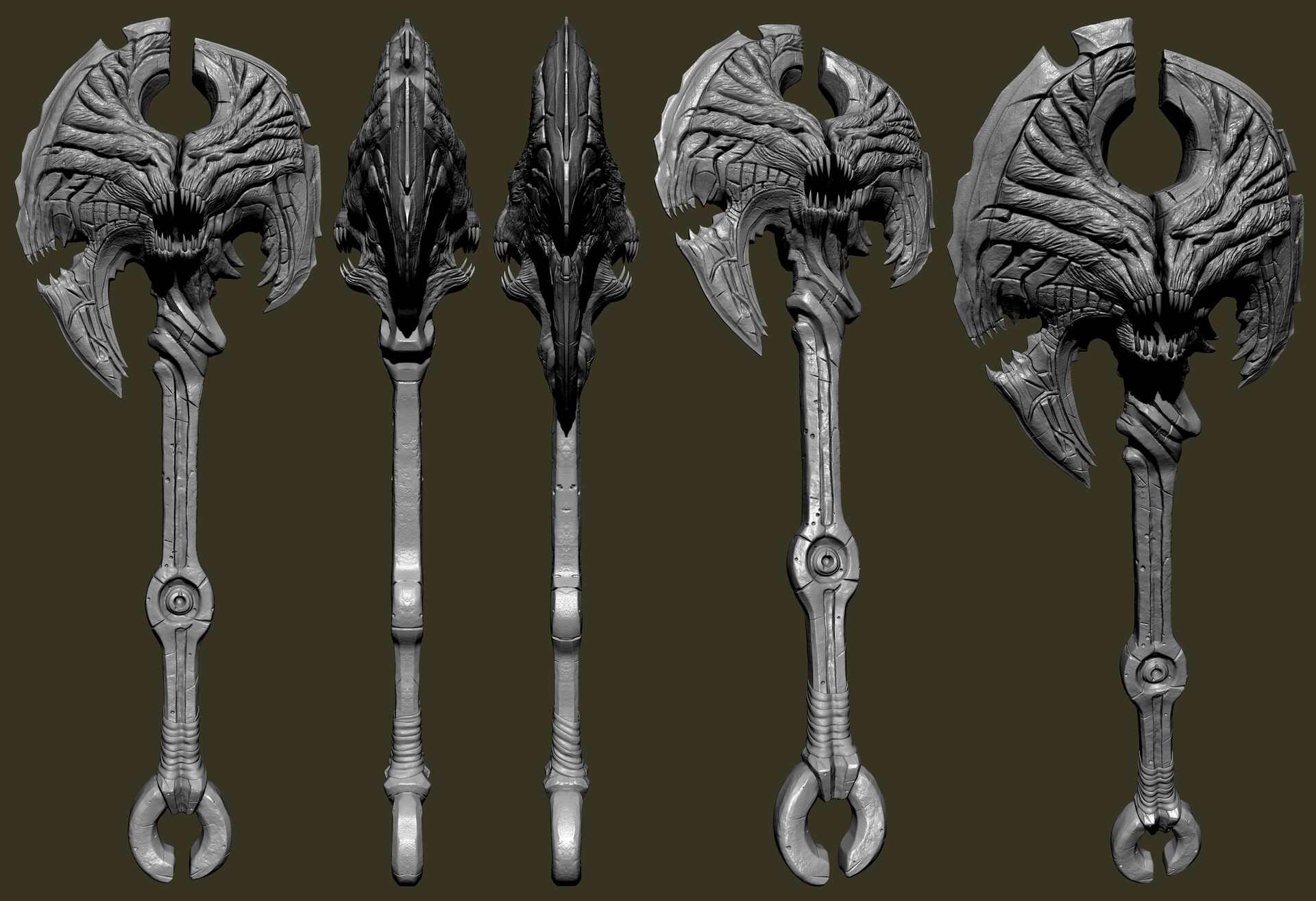 ArtStation - creature weapon