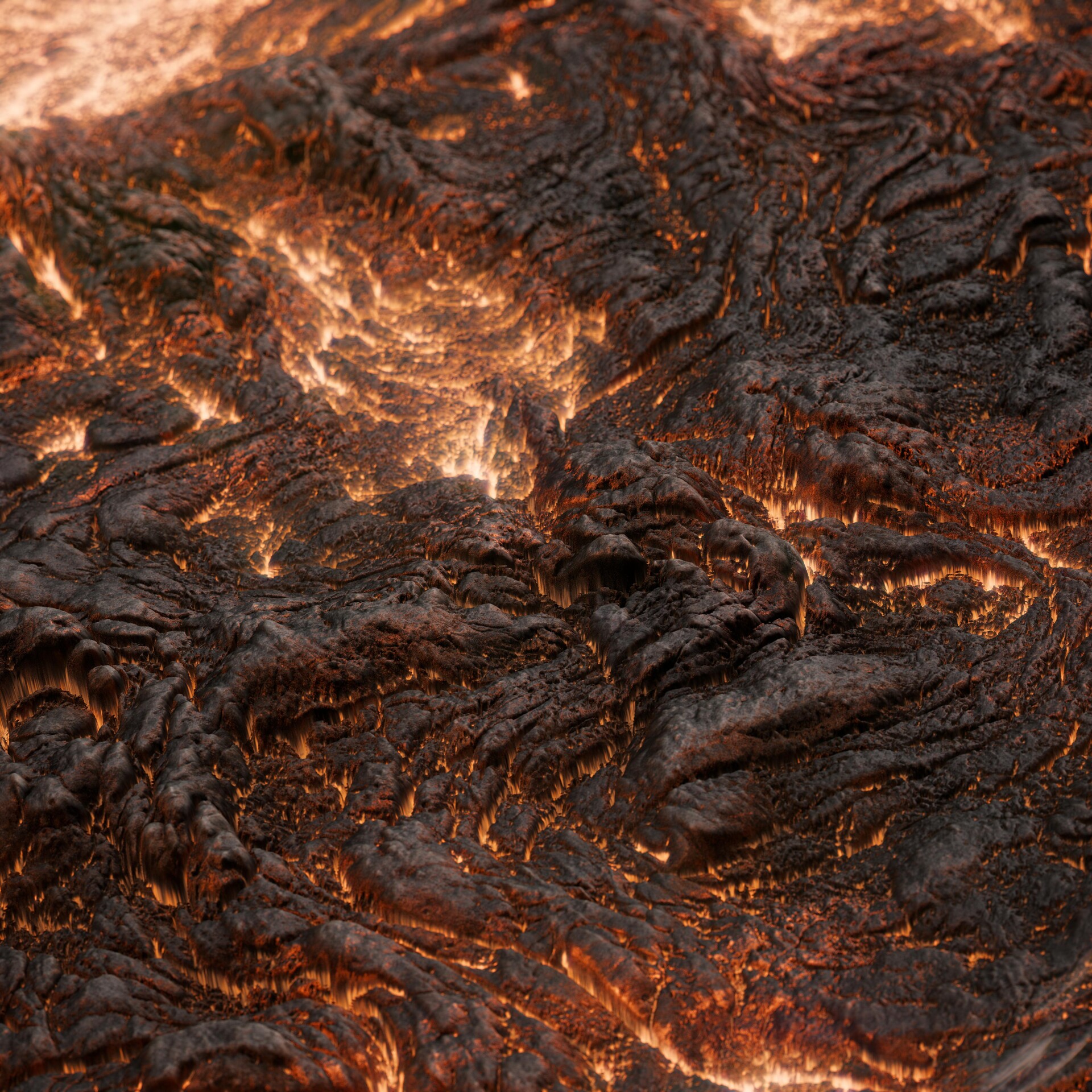 ArtStation - Lava Rock Material