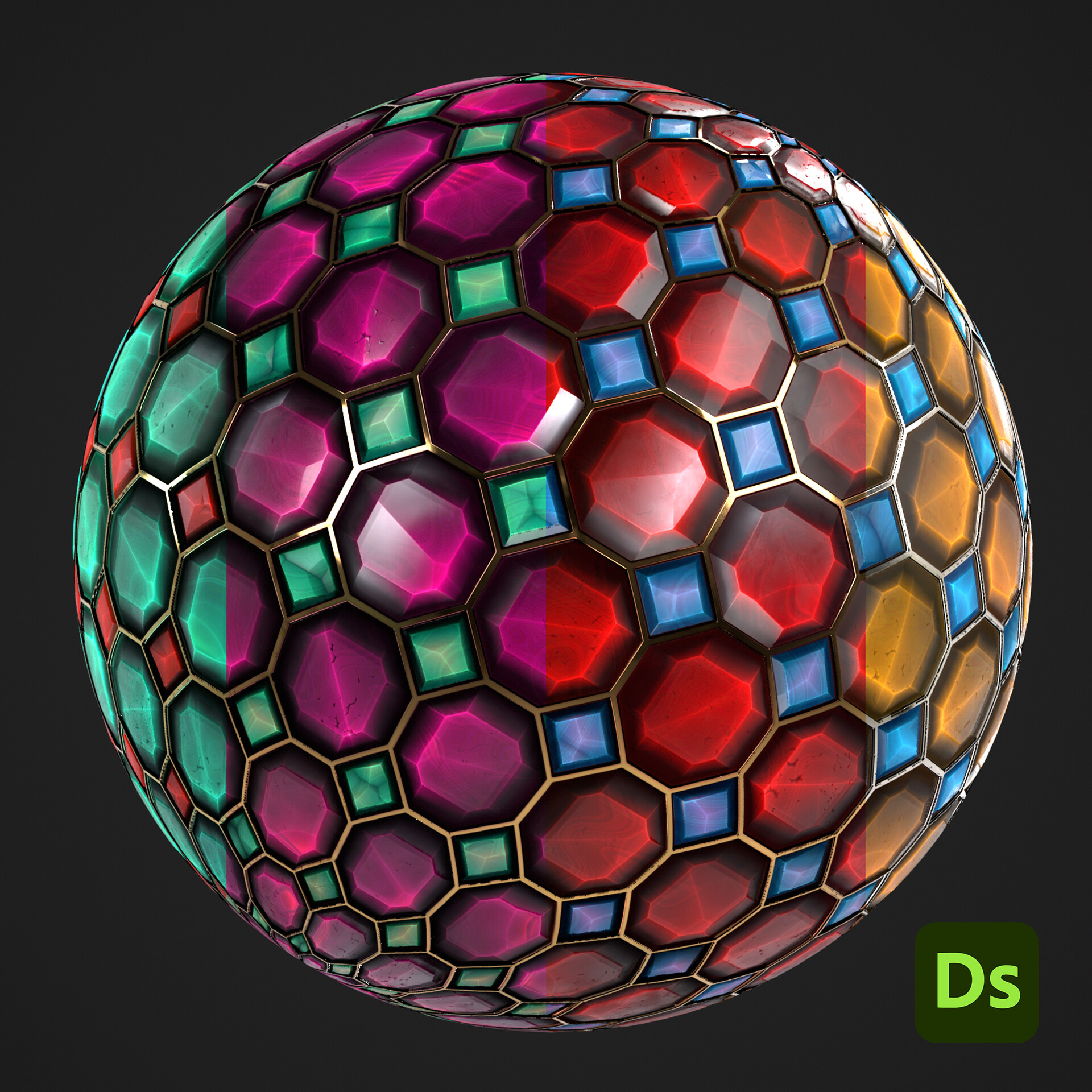 ArtStation - Stylized Gem Matrix - Substance 3D Designer