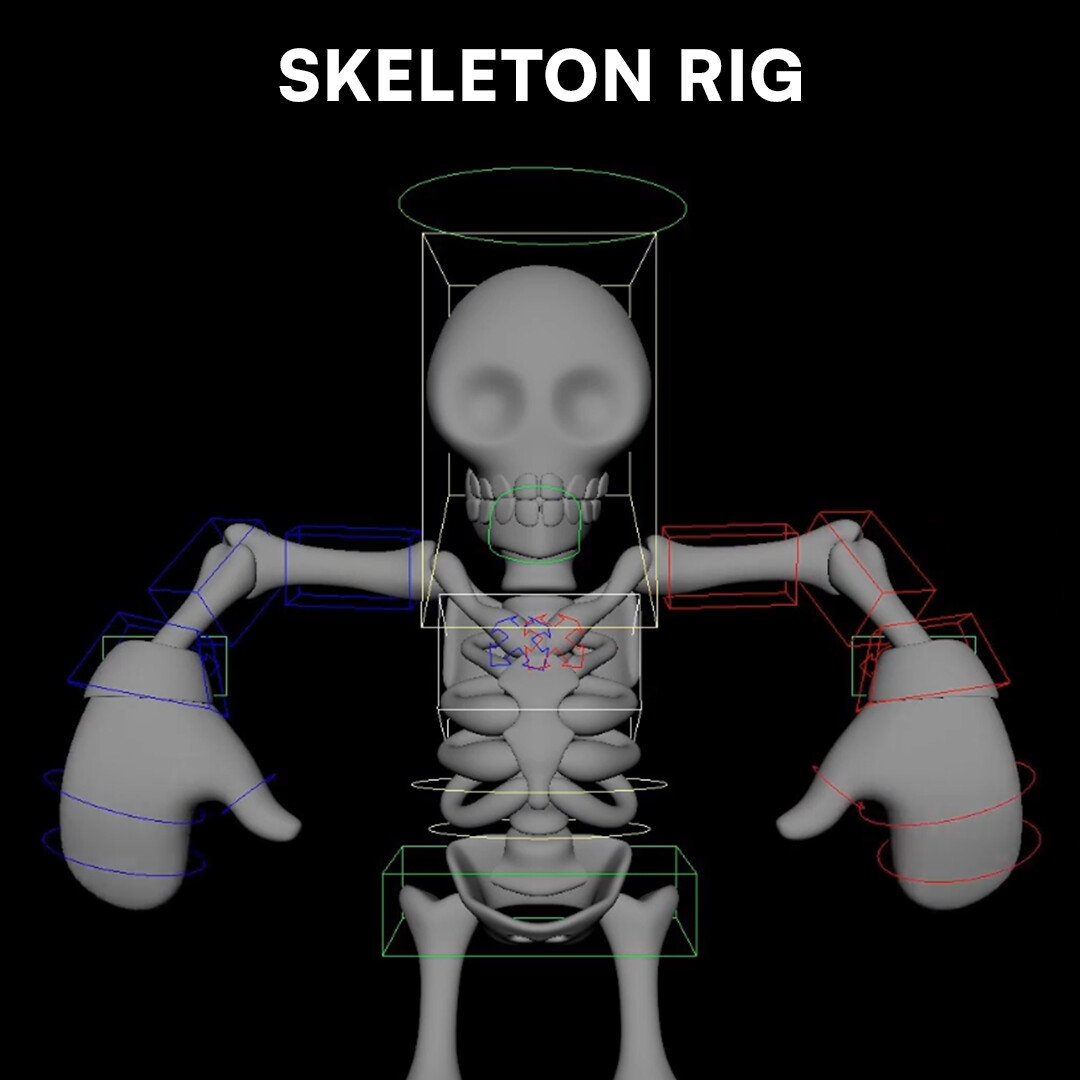 ArtStation - 3D Human Skeleton Rig