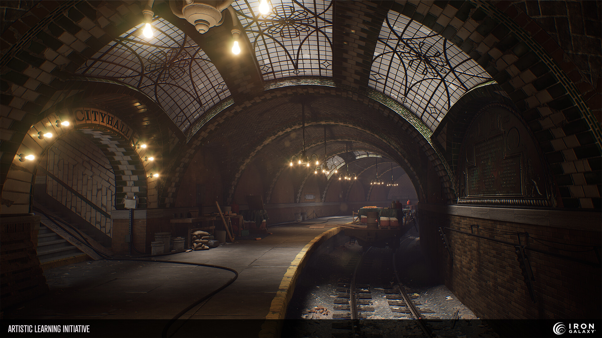 ArtStation - Style Study: City Hall Subway Station