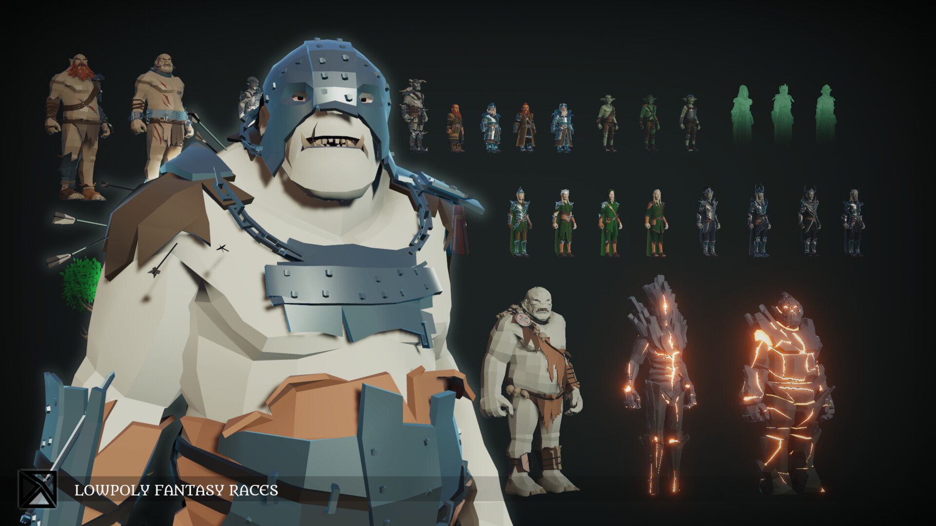 ArtStation - Lowpoly Fantasy Races - MEDIEVAL FANTASY SERIES