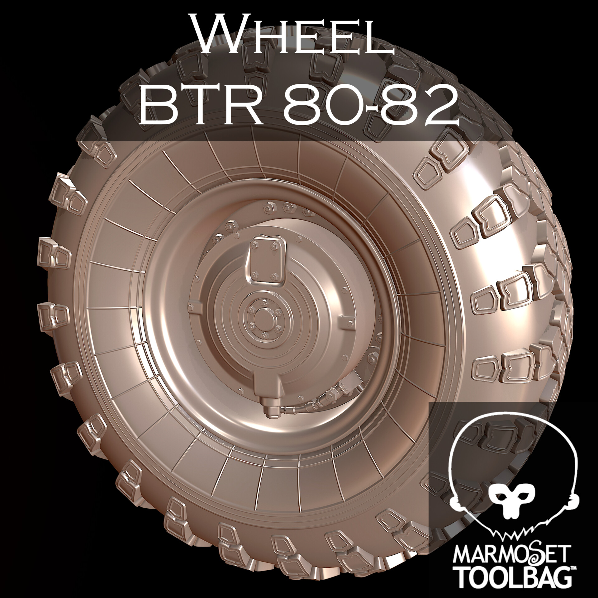 ArtStation - Wheel BTR 80-82