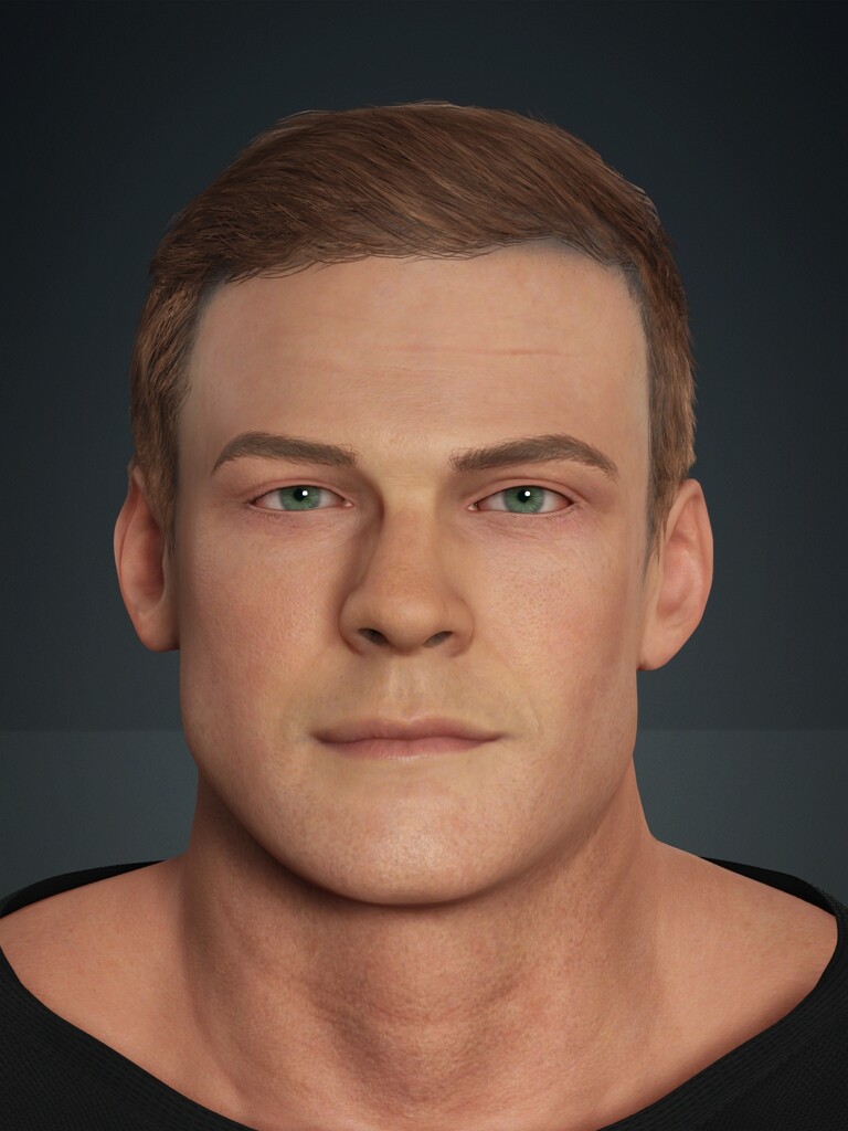 ArtStation - Alan Ritchson – Reacher S01 Digital Double - Realistic Face Model with Hair