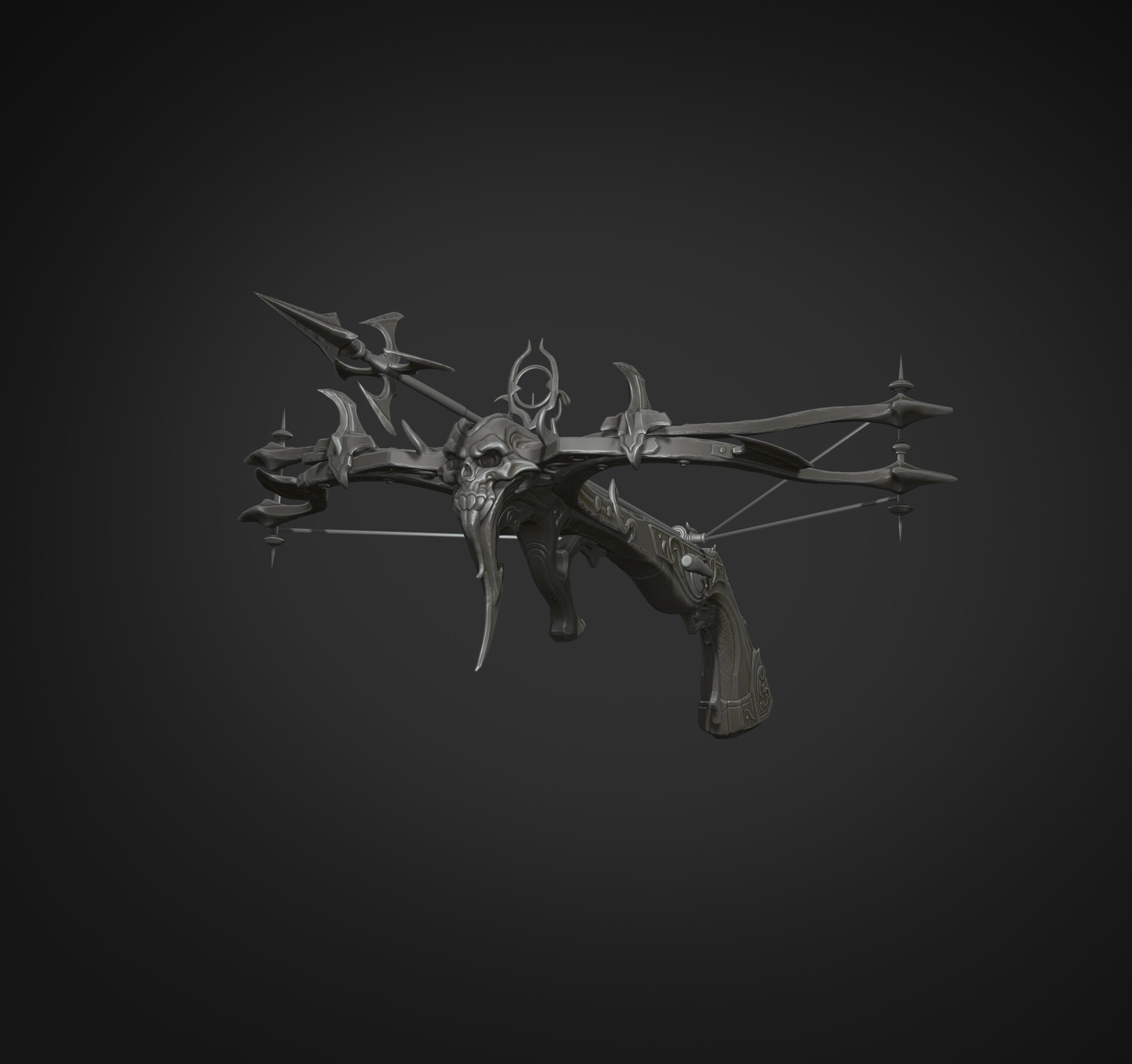 ArtStation - Vampire Hunting Crossbow - High poly Sculpt