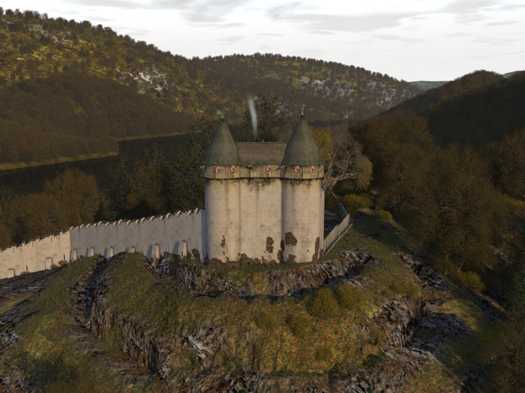 ArtStation - High castle on a mountain ridge, the ‘Nollig’ or ...