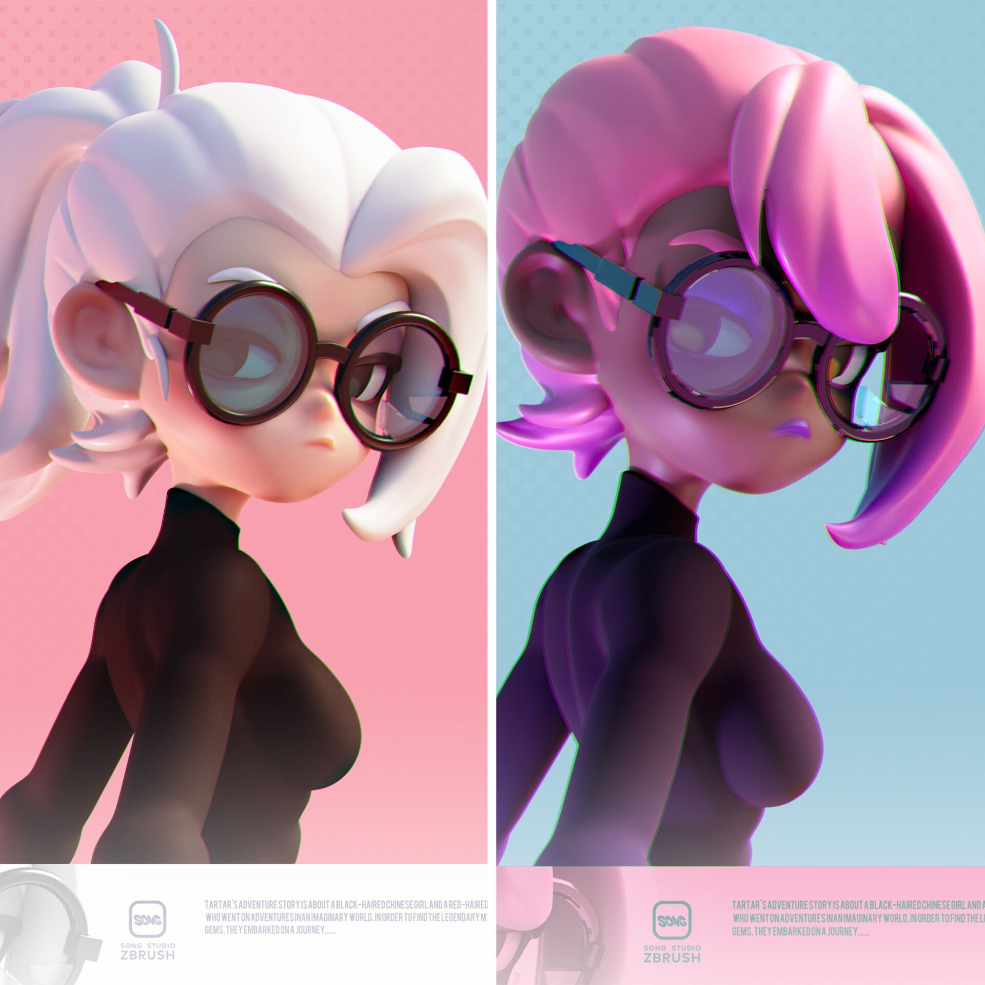 ArtStation - Cartoon Girls (3D)