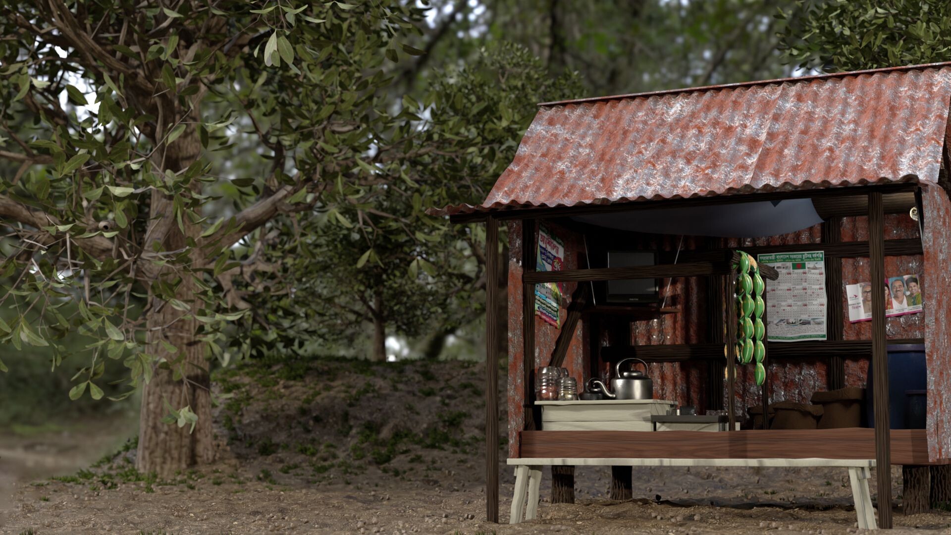 ArtStation - A Tea Stall