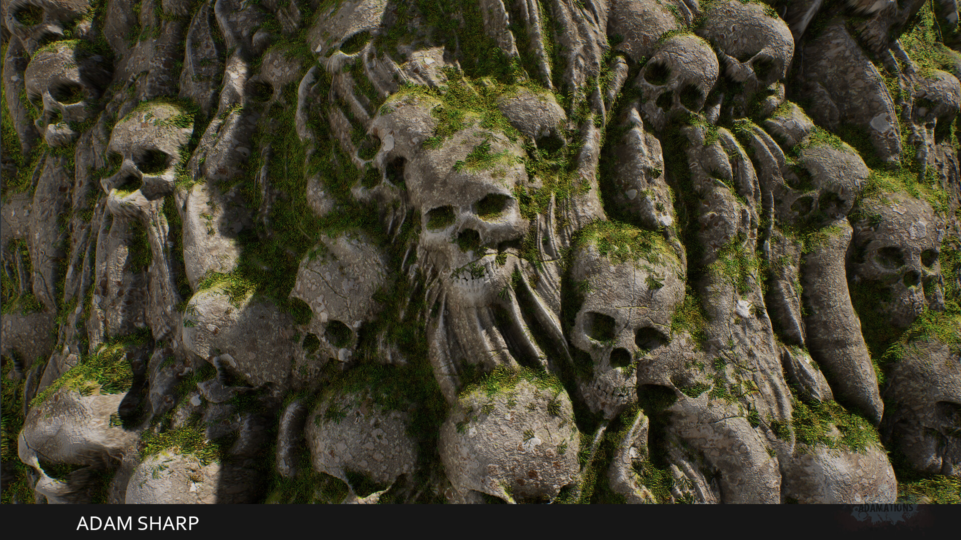 ArtStation - Skull Wall Material