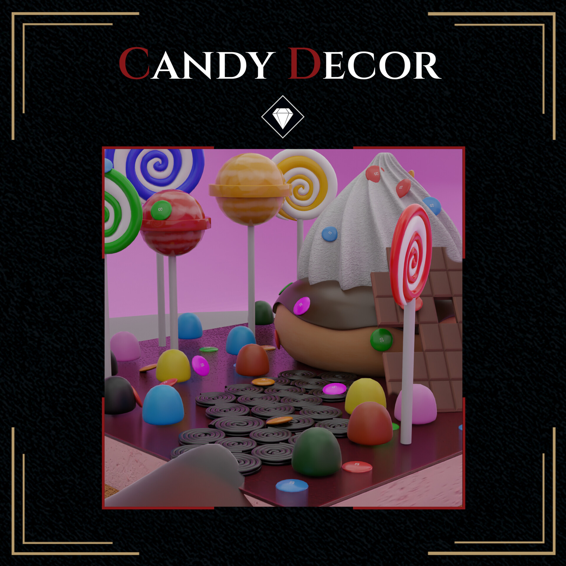 ArtStation - Candy decor