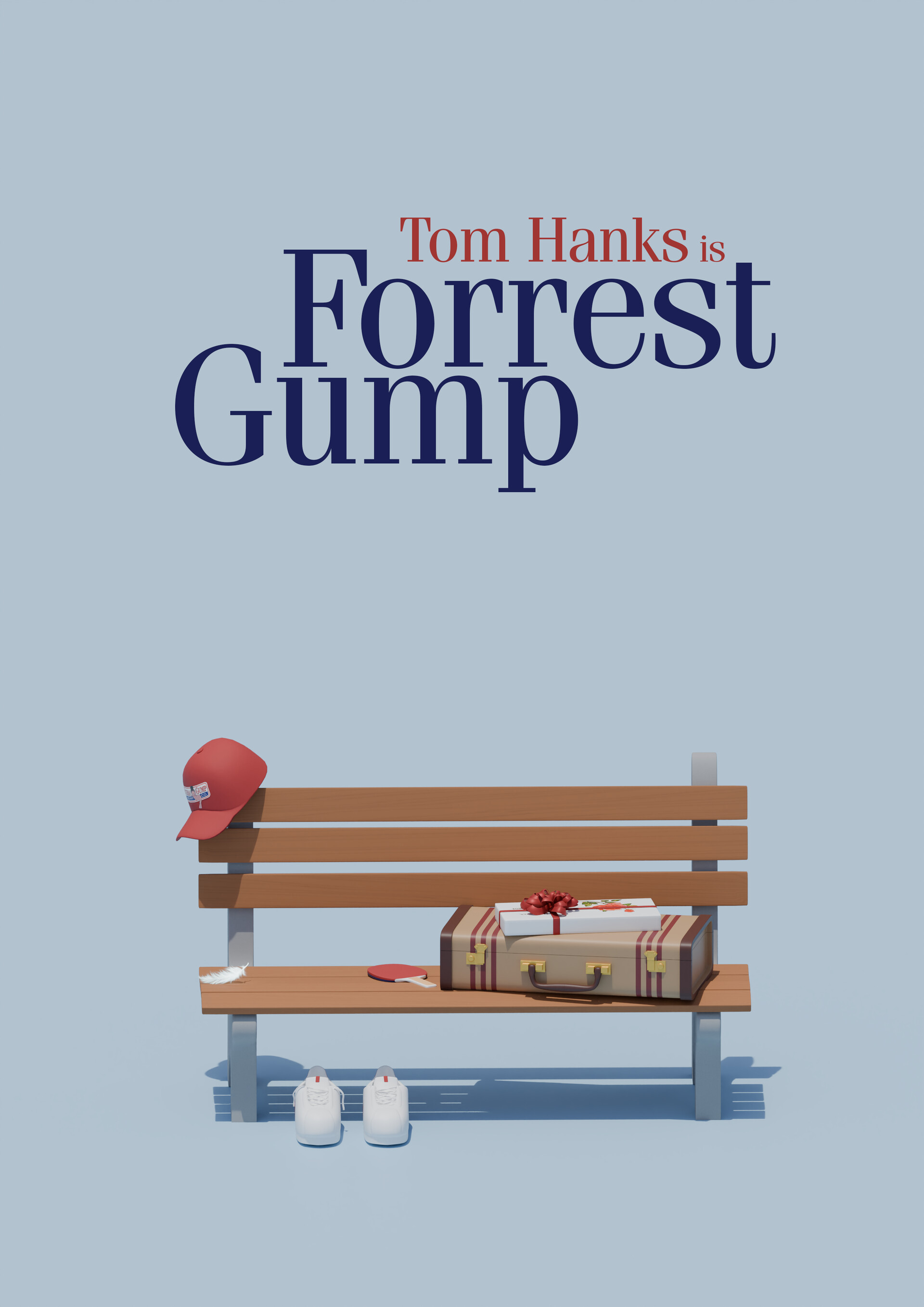 ArtStation - Forrest Gump Bench