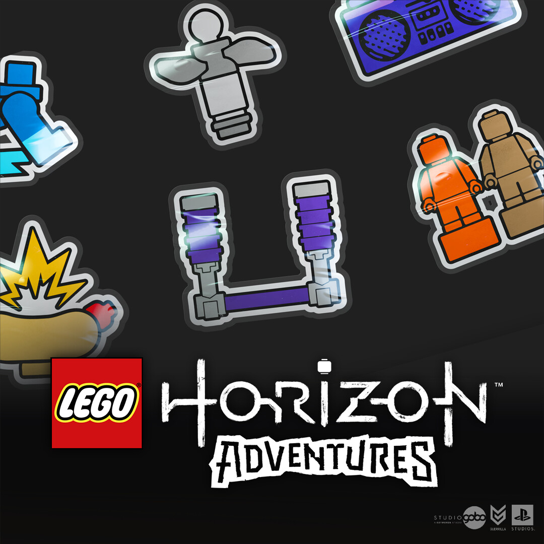 ArtStation - LEGO® Horizon Adventures™ UI Sticker Materials look P2