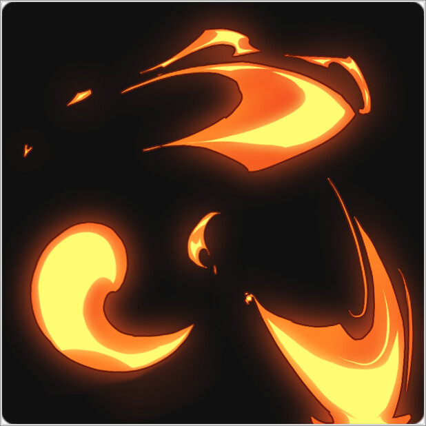 ArtStation - Study VFX 2D Fire