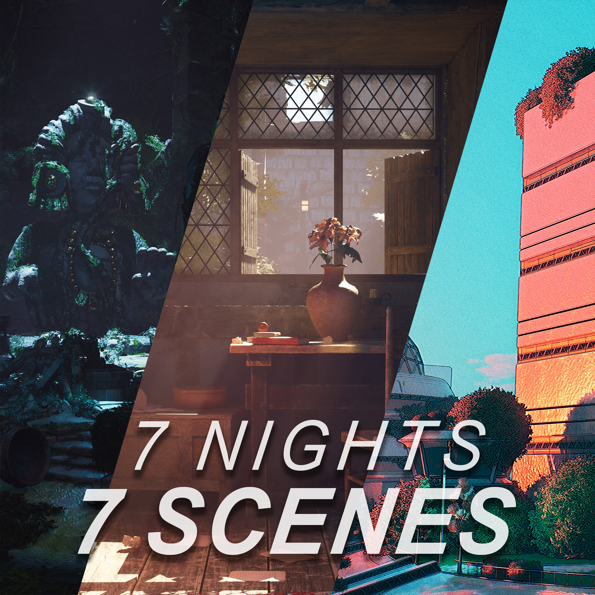 ArtStation - UE Lighting Studies - 7 Nights, 7 Scenes