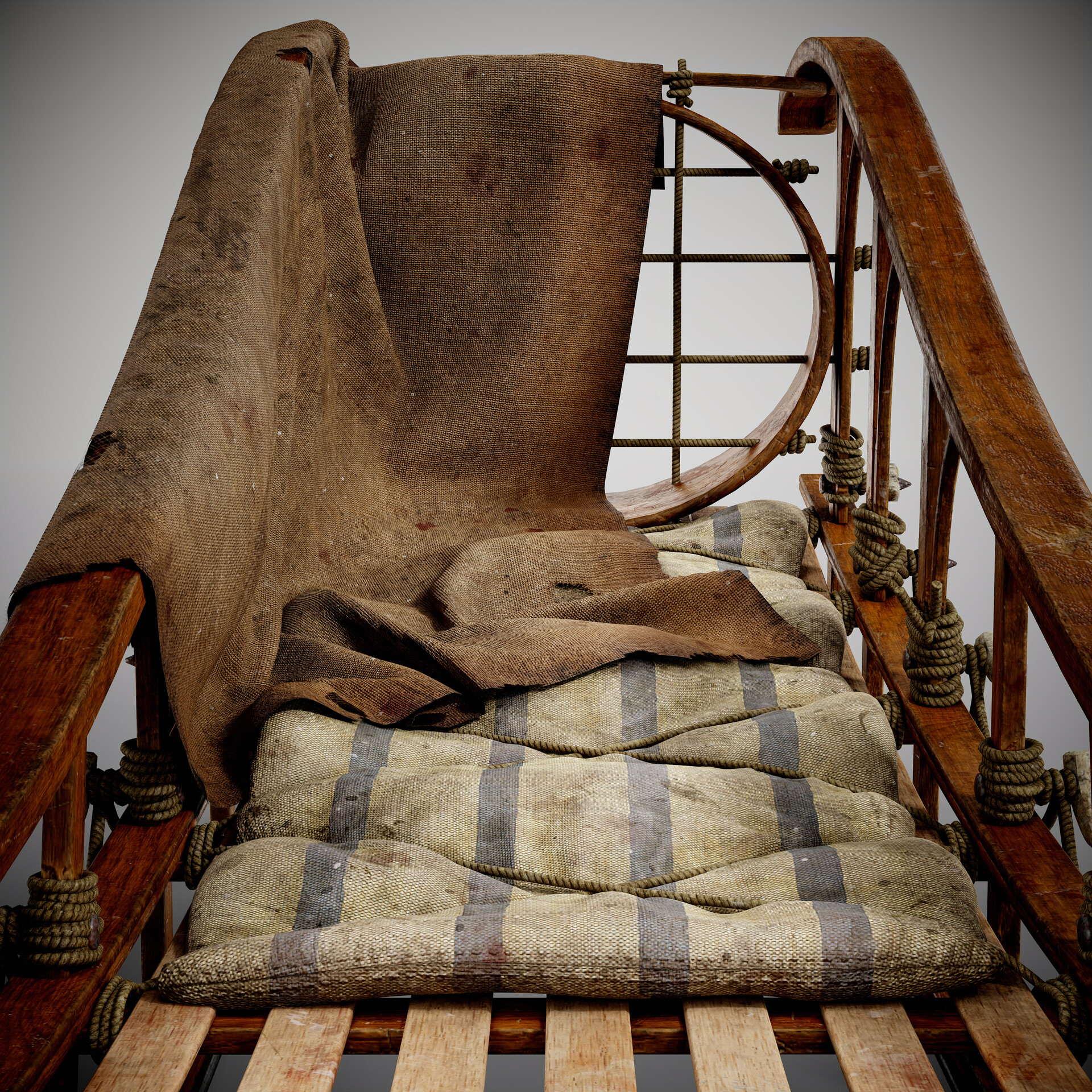 ArtStation - Dog sled - Game ready