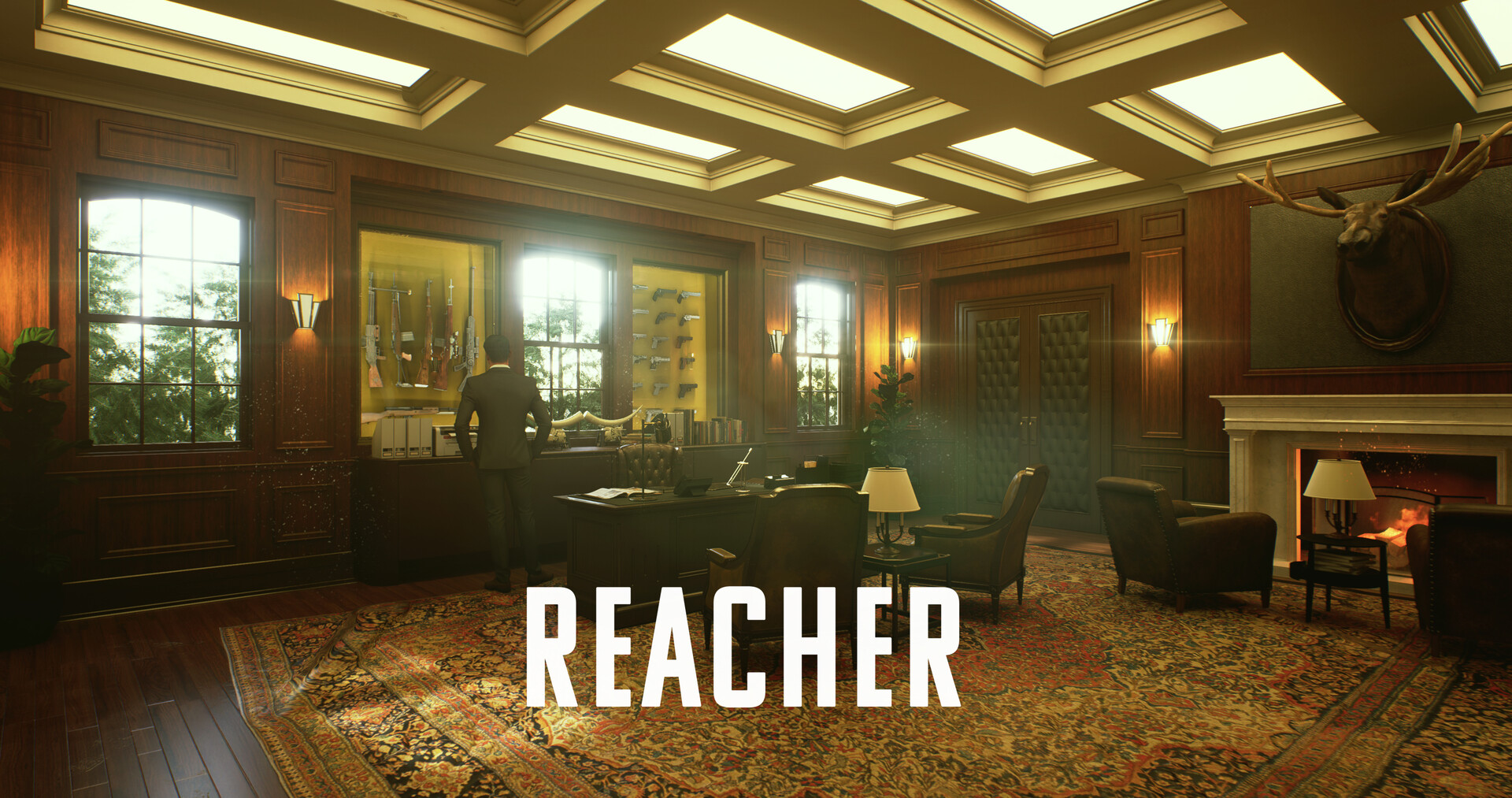 ANDY OLD - REACHER SEASON 3 - Beck Mansion Office