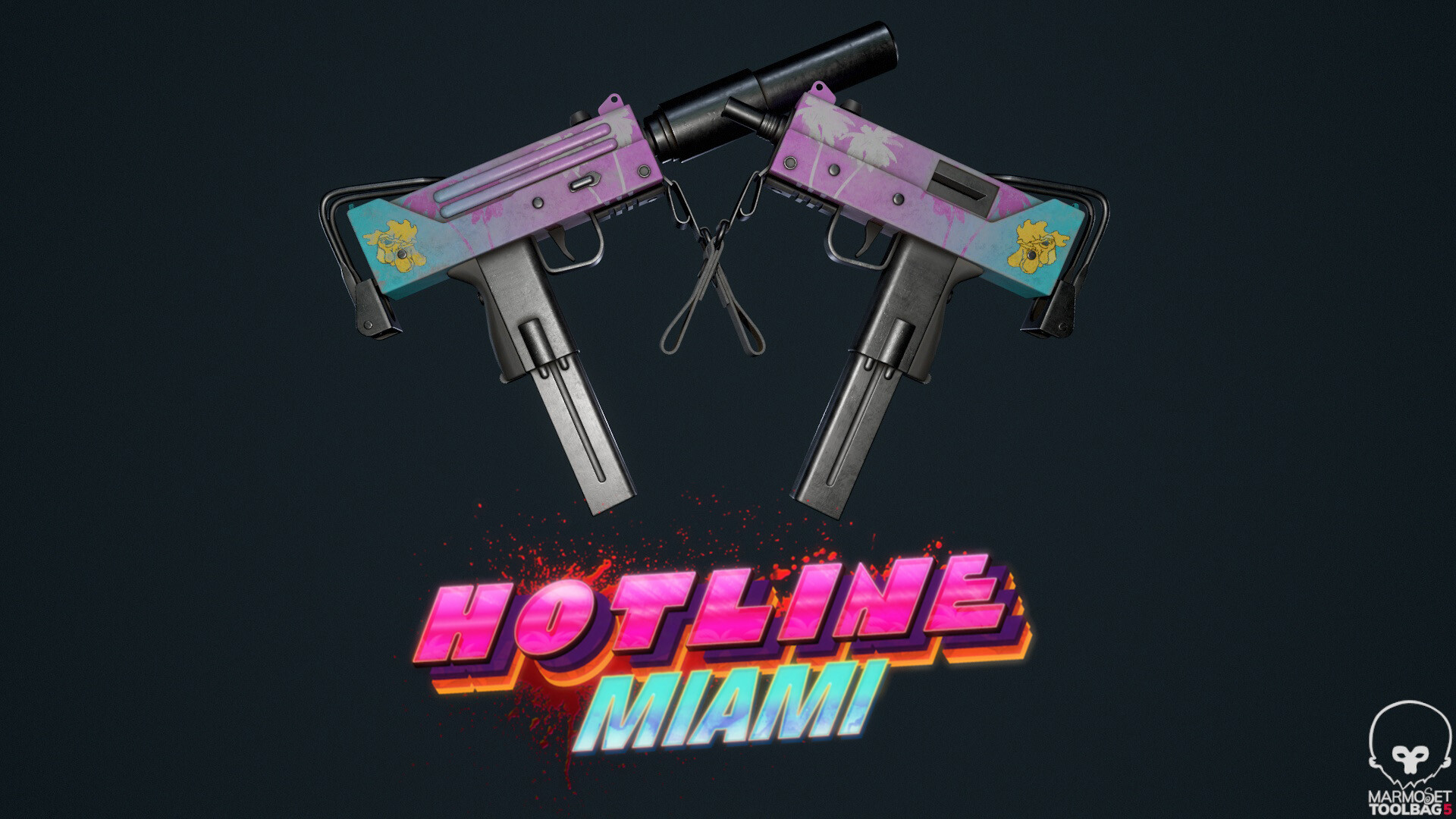 ArtStation - Hotline Miami / Mac-10 - Jackets Mac10