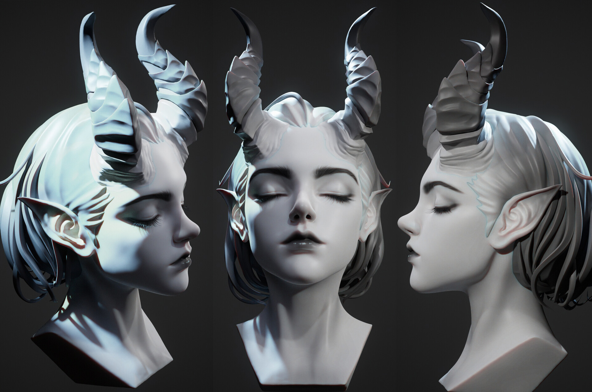 ArtStation - 人头练习