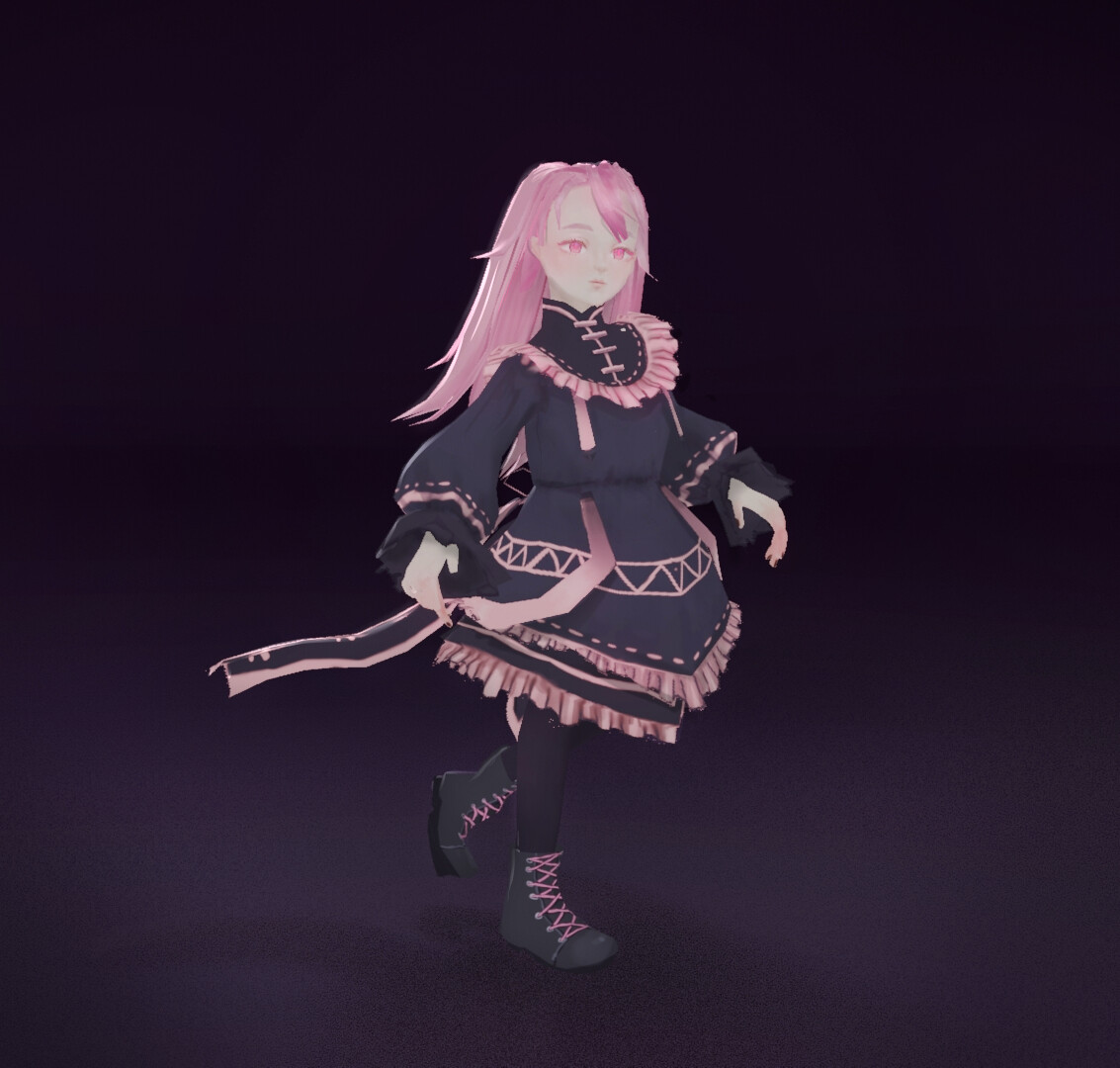 ArtStation - Pastel Goth Doll