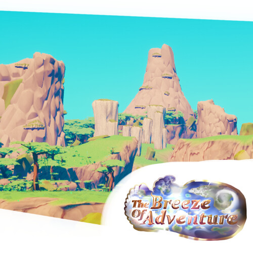 ArtStation - Island level design from the game Breeze of adventure