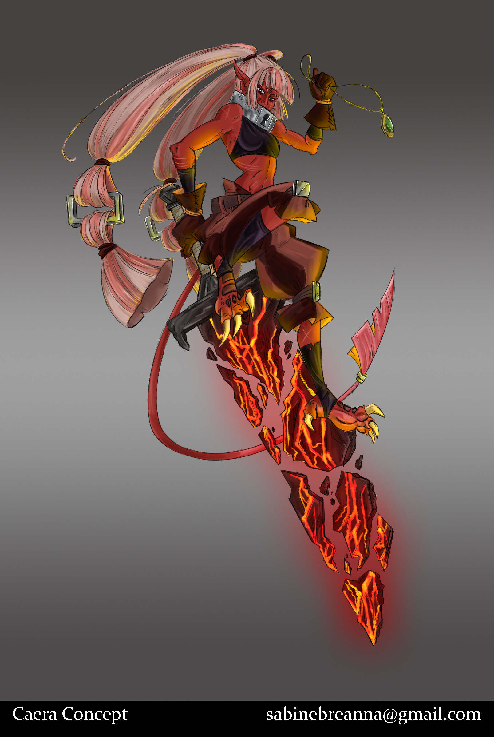 ArtStation - Caera The Fire Imp