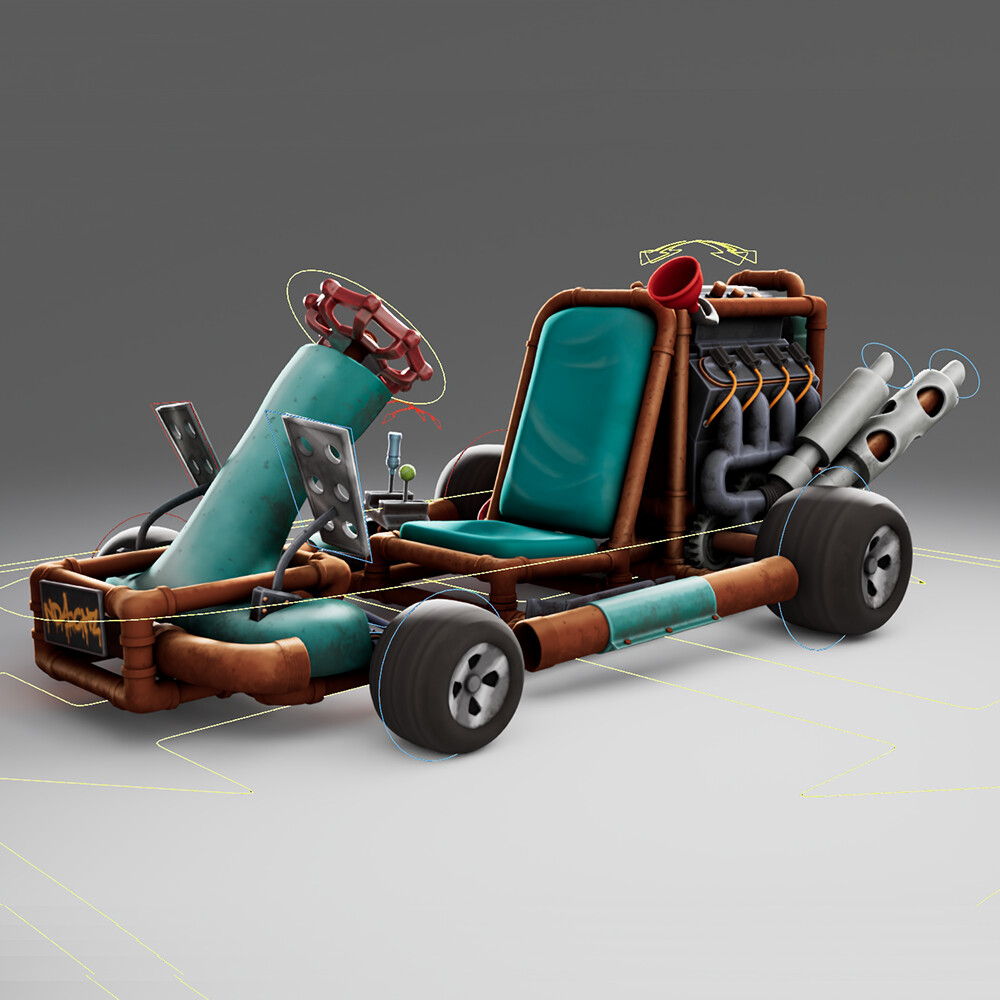 ArtStation - Racing Kart Rig - Rodent Racer UE5 Game -Student Team Project