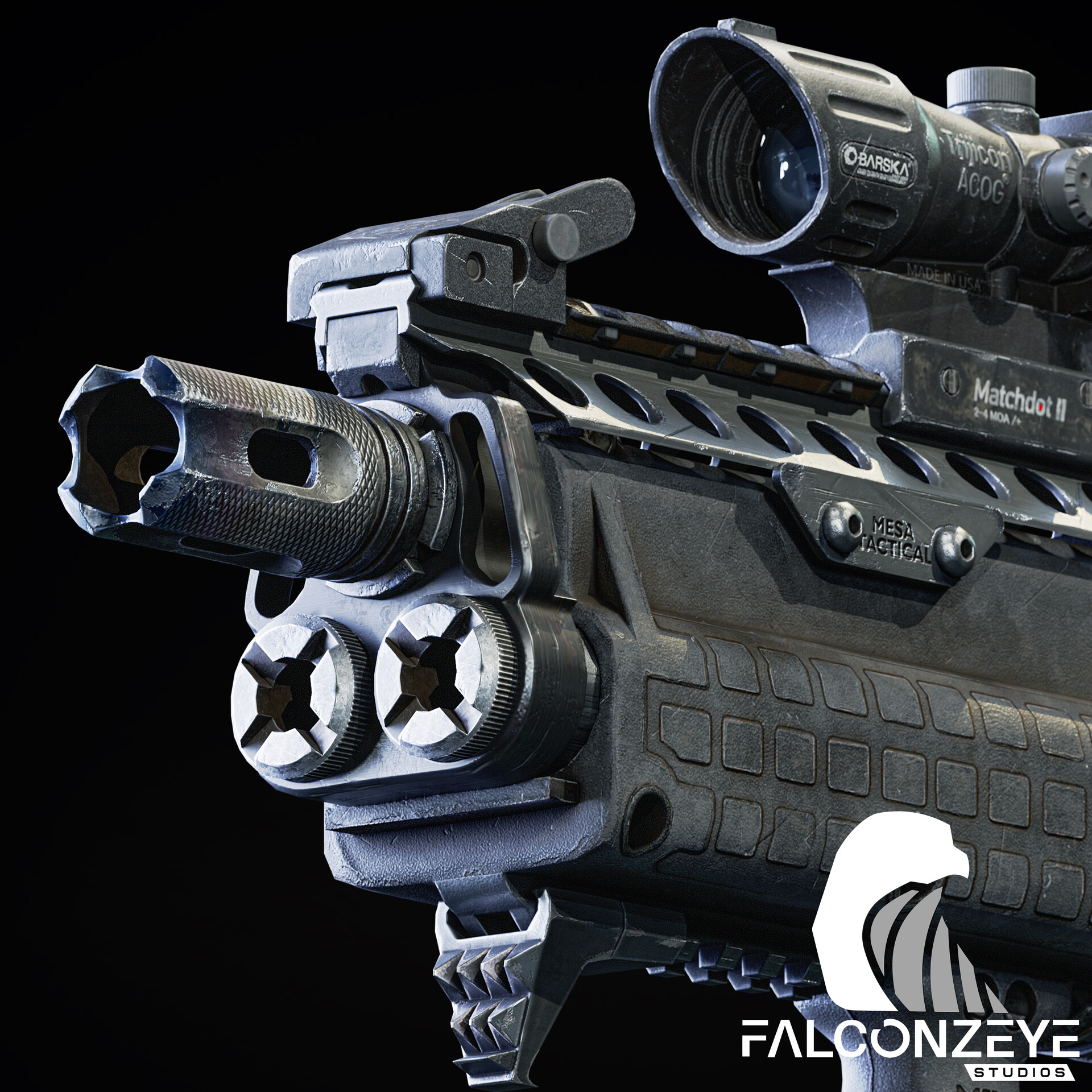 ArtStation - Kel-Tec KSG 12 Shotgun_Textures