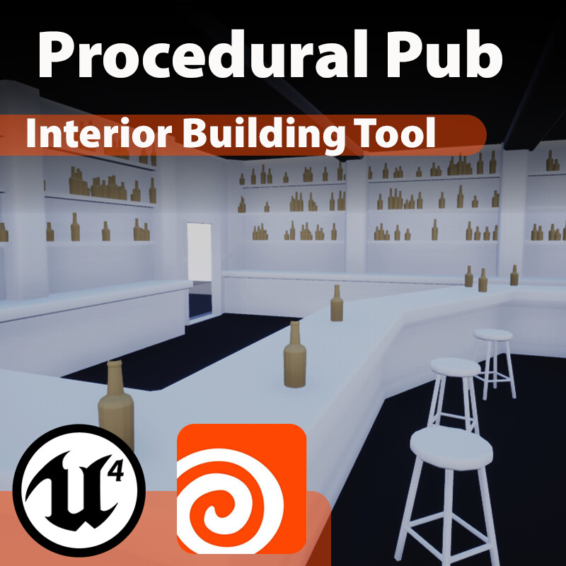 ArtStation - Procedural Pub Generator Tool | Houdini + UE4