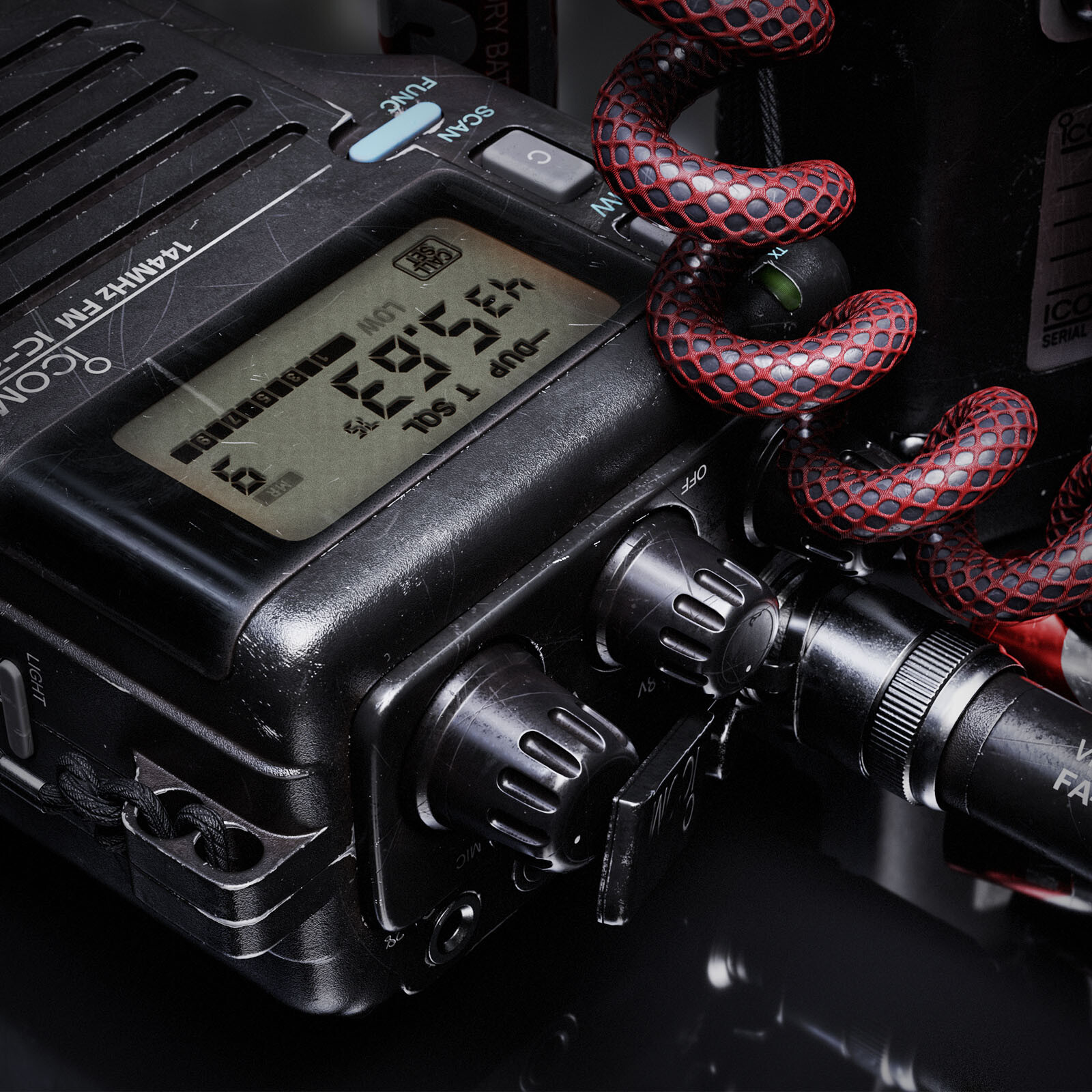 ArtStation - iCom ic-2s Radio communication device/Shure-401B Microphone