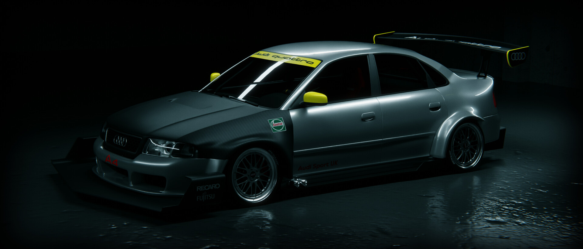 ArtStation - Audi A4 B5 Time Attack - Made in Blender