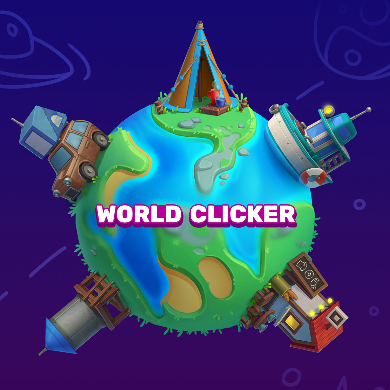 ArtStation - World clicker mobile game | Game UI/UX